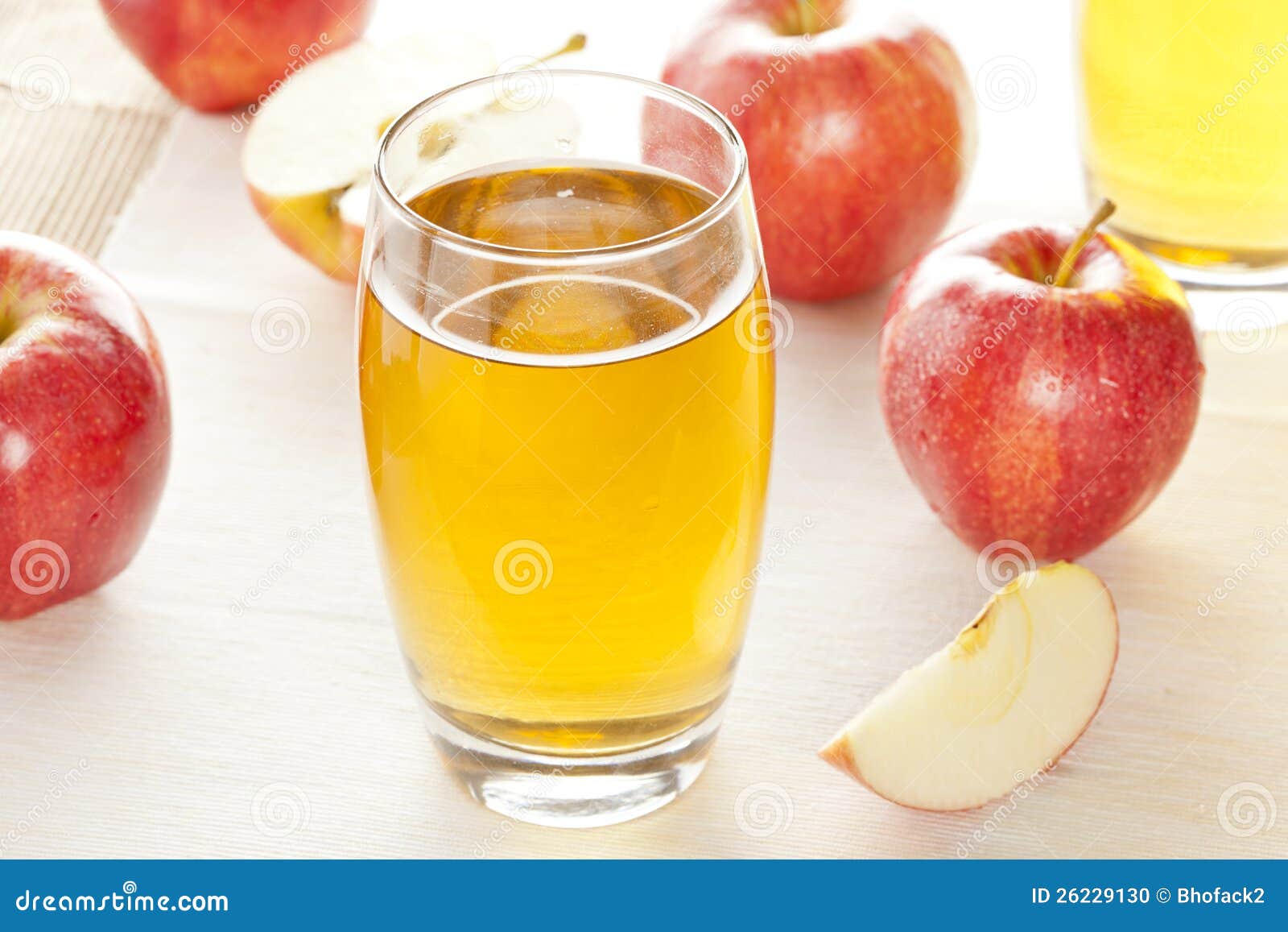 Refreshing Organic Apple Juice Stock Photo - Image of freshness, fresh ...