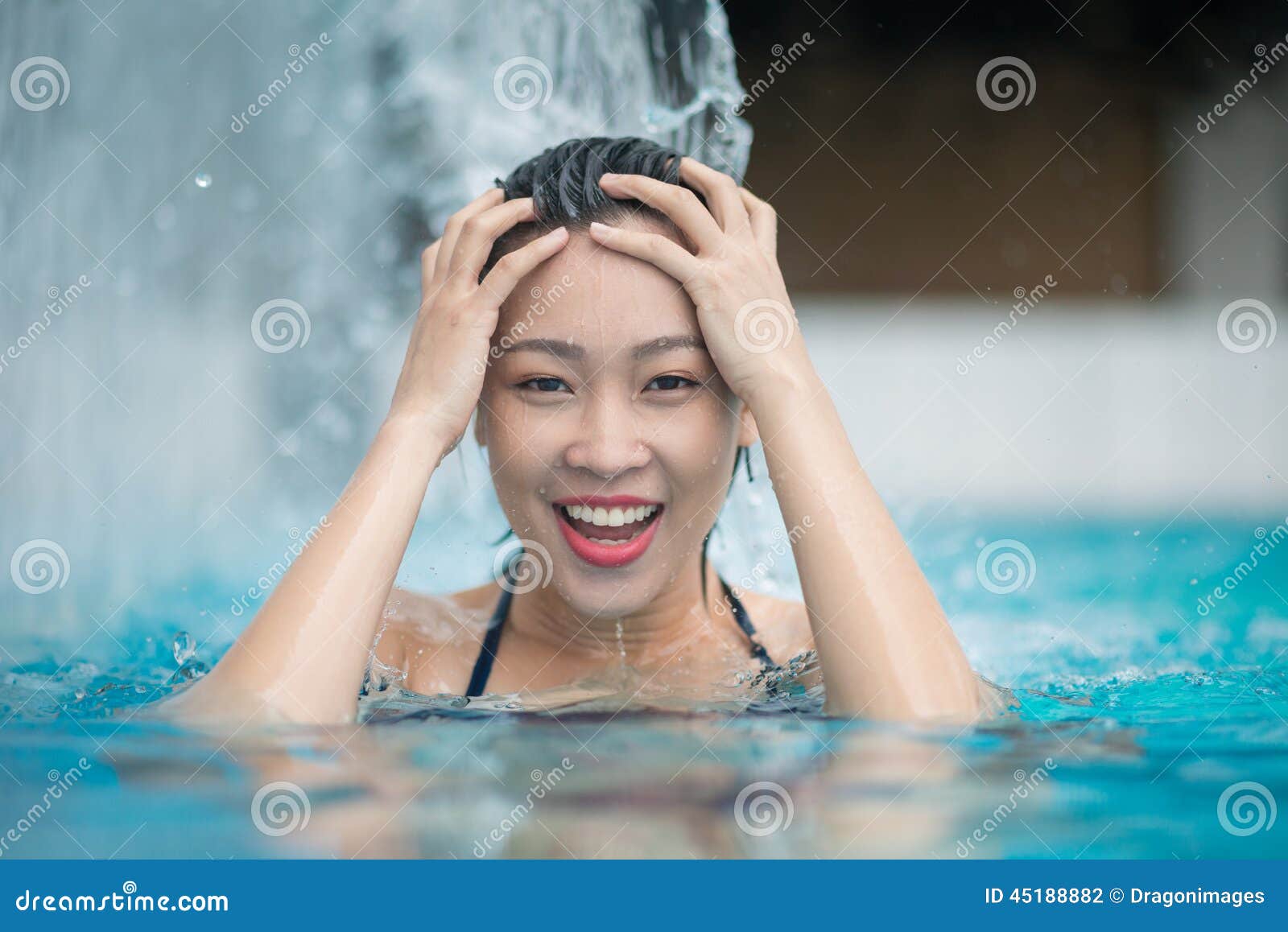 Refreshing in the pool stock photo. Image of outdoors - 45188882