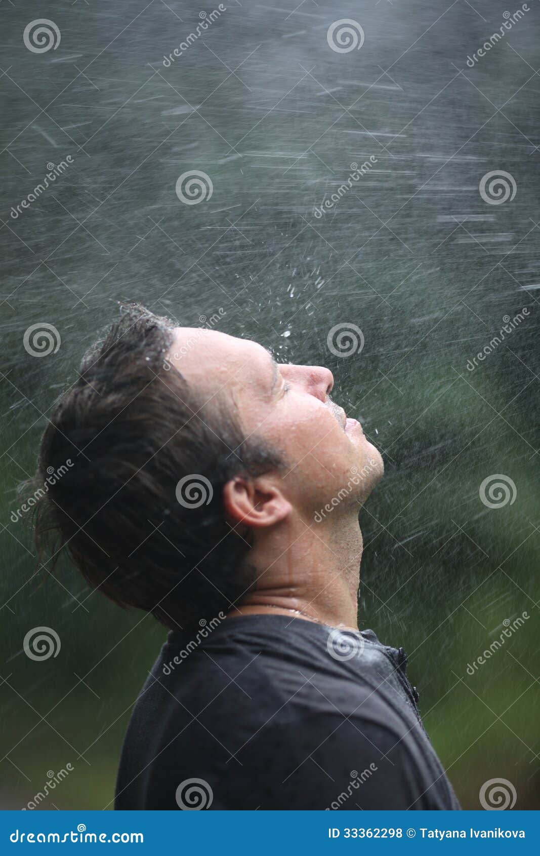 Refreshing rain stock photo. Image of energy, health - 33362298