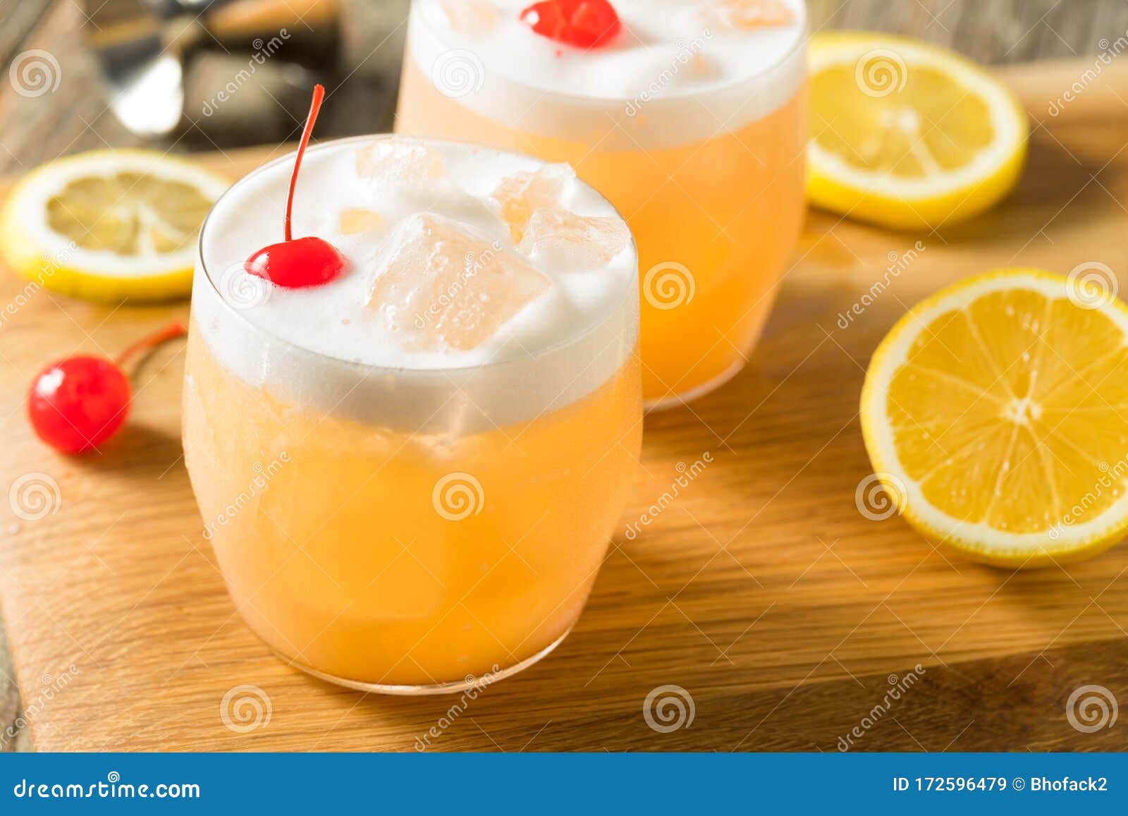 Refreshing Raki Vodka Sour Cocktail Stock Image - Image of beverage ...