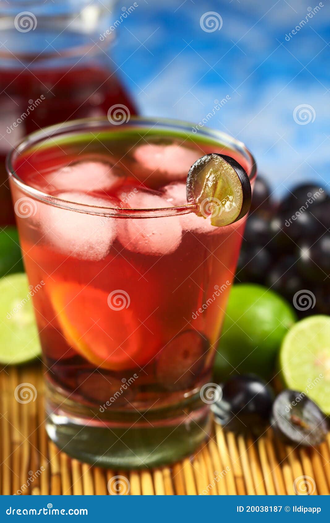 Refreshing Red Grape Lemonade Stock Image - Image of photograph, studio ...