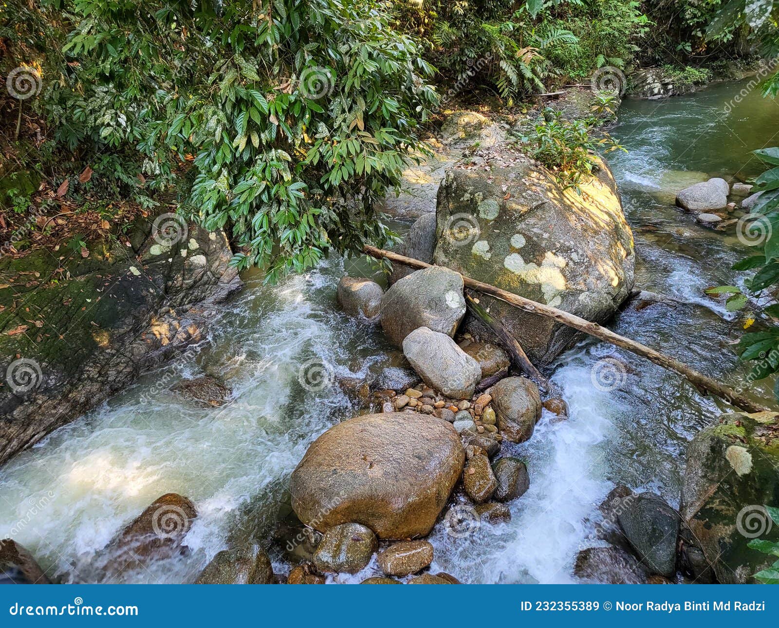Refreshing River Stream in Kuala Kubu Bharu, Selangor, Malaysia. Stock Image - Image of rapid ...