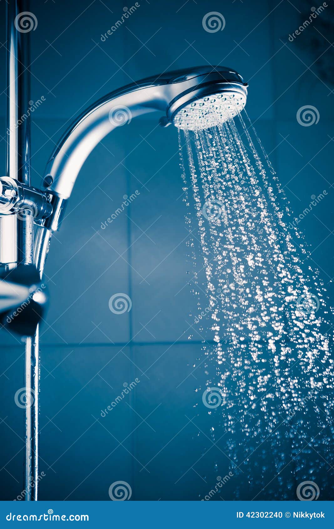 Refreshing shower stock photo. Image of blue, aqua, droplet - 42302240