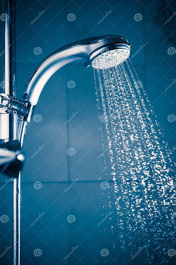 Refreshing shower stock photo. Image of blue, aqua, droplet - 42302240