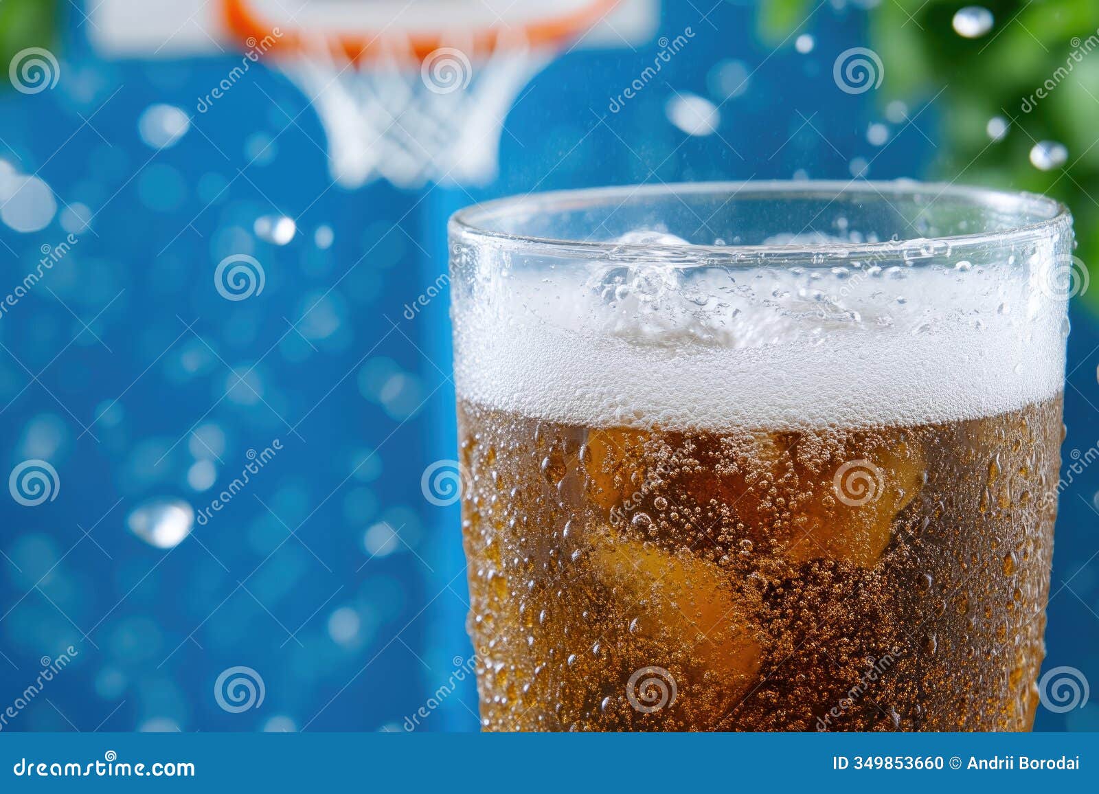 Refreshing Soda Bubbles in a Glass Cup. Stock Illustration ...