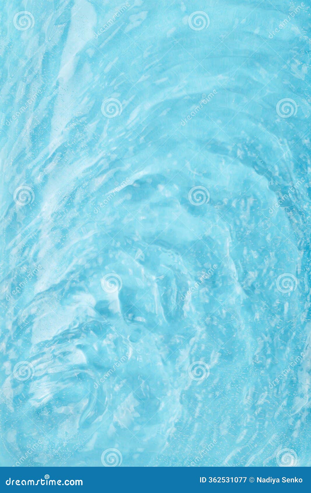 Refreshing Turquoise Flowing Water with Ripples and Gentle Movement ...