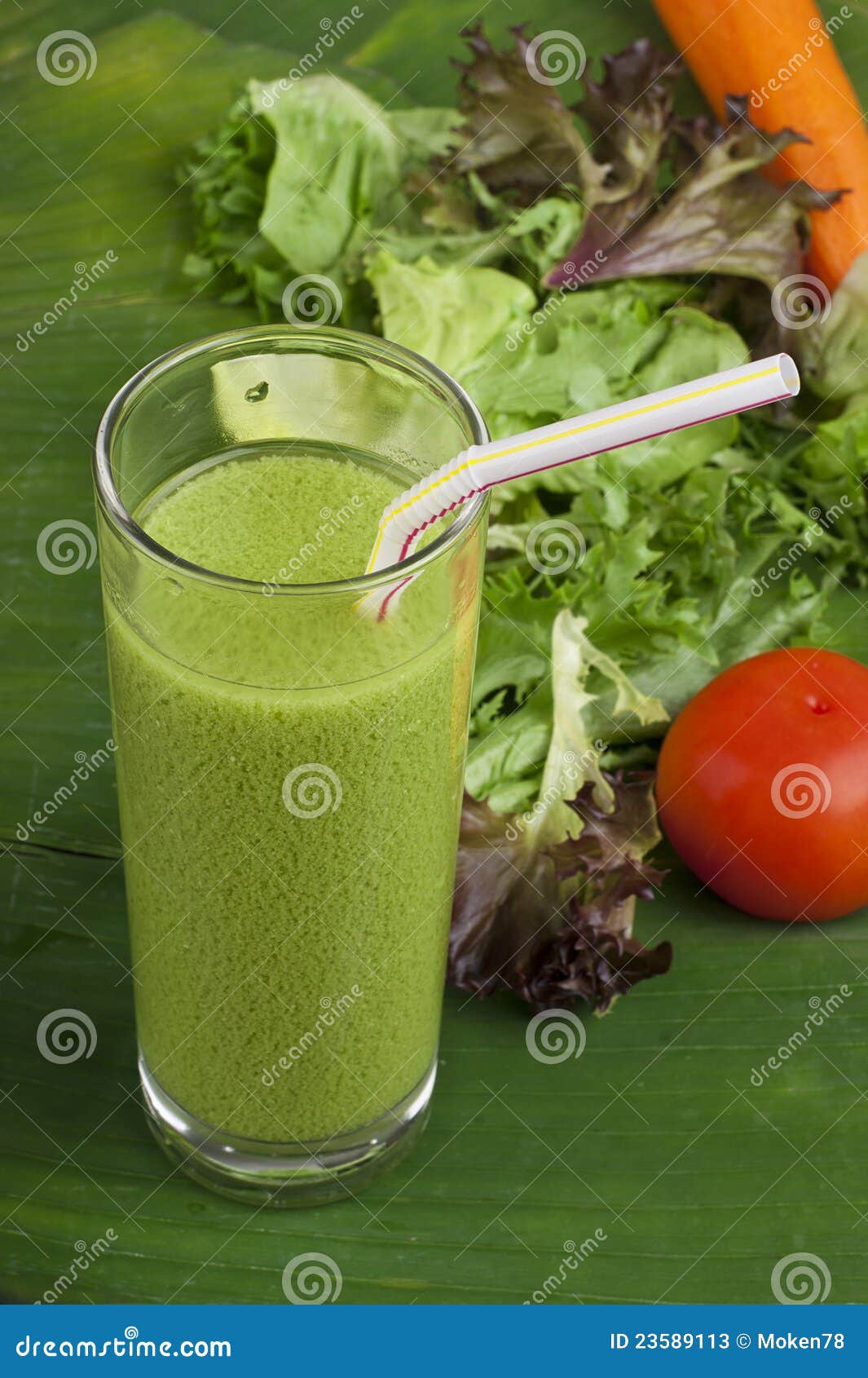 Refreshing Vegetable Smoothie Milk Shake Stock Image - Image of ripe ...