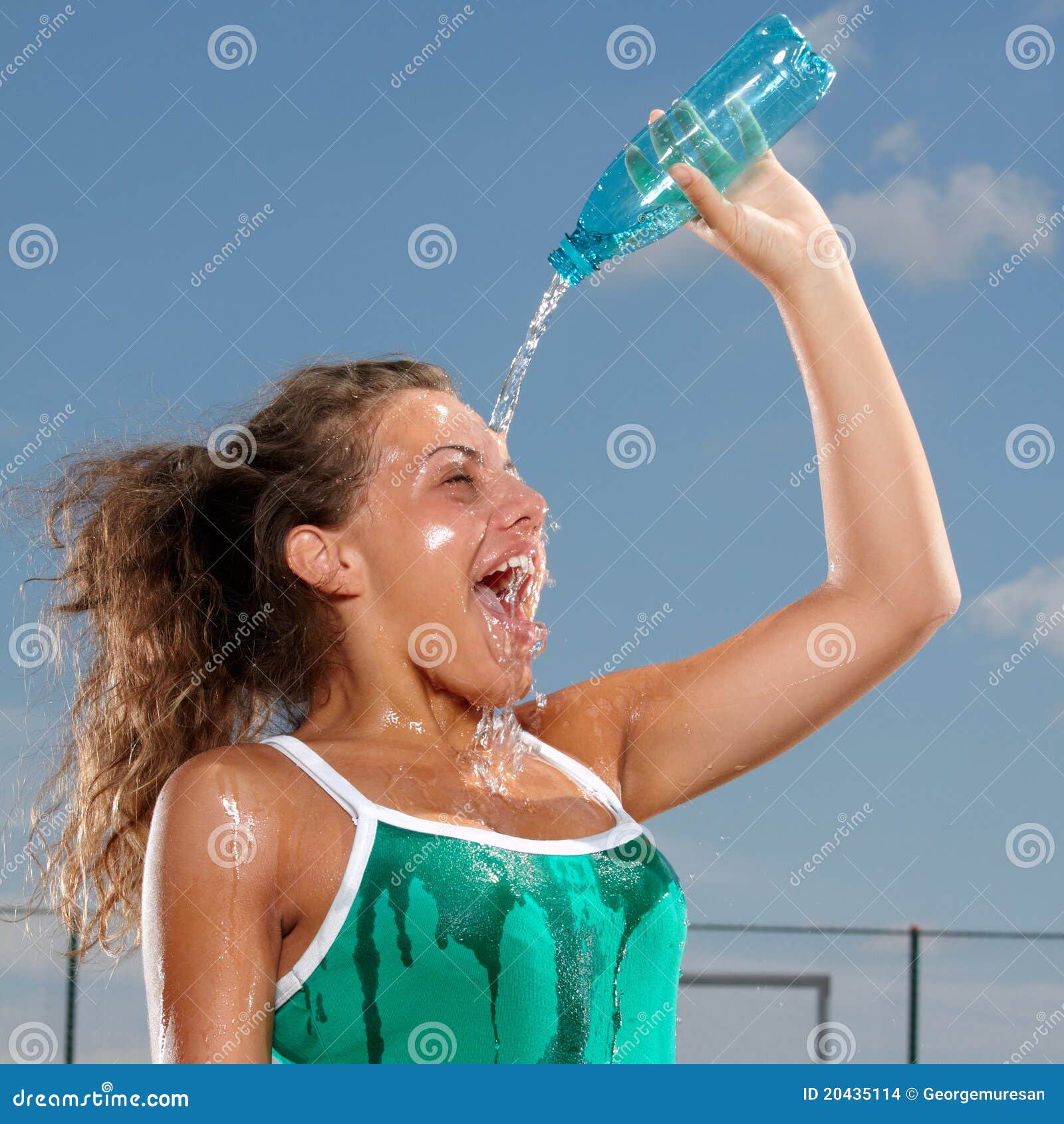 Refreshing with water stock photo. Image of body, fresh - 20435114