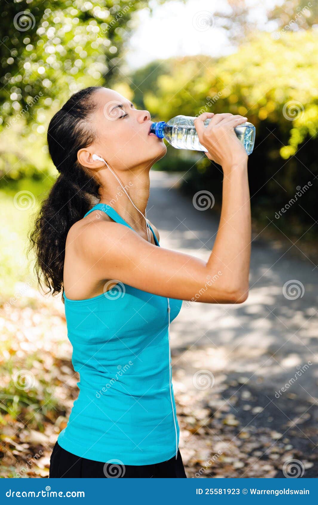 Refreshing water athlete stock image. Image of drink - 25581923