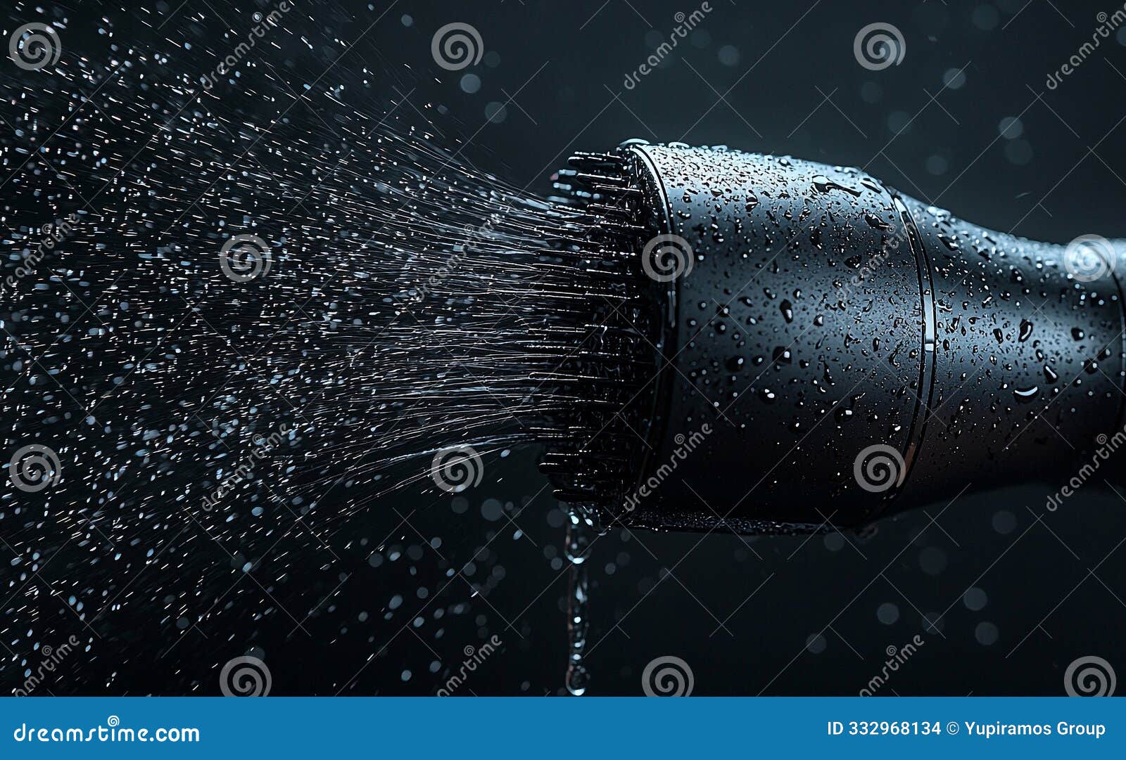 Refreshing Water Flowing, Splashing, Spraying, Shiny Liquid Drop ...