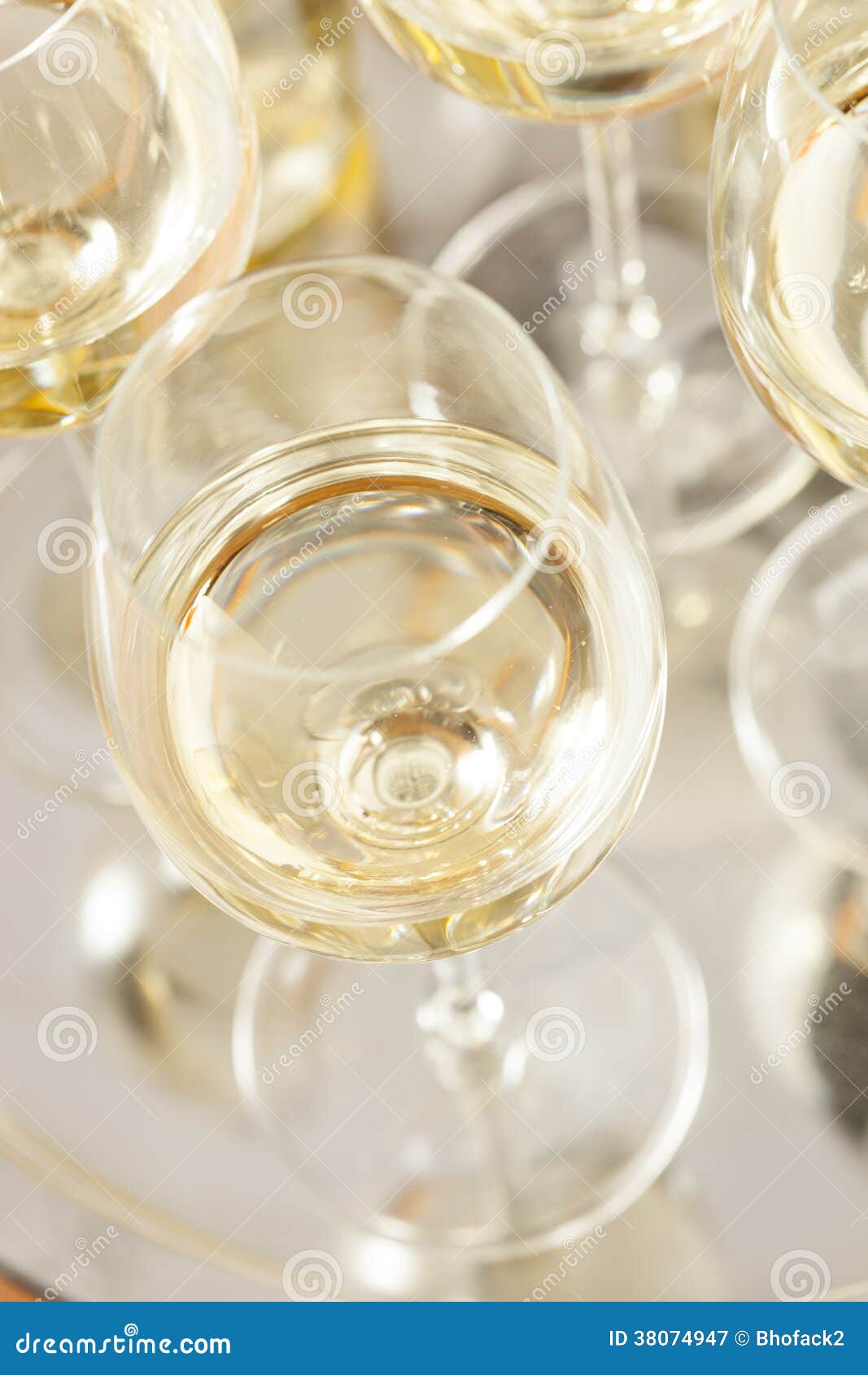 Refreshing White Wine in a Glass Stock Image - Image of sauvignon ...