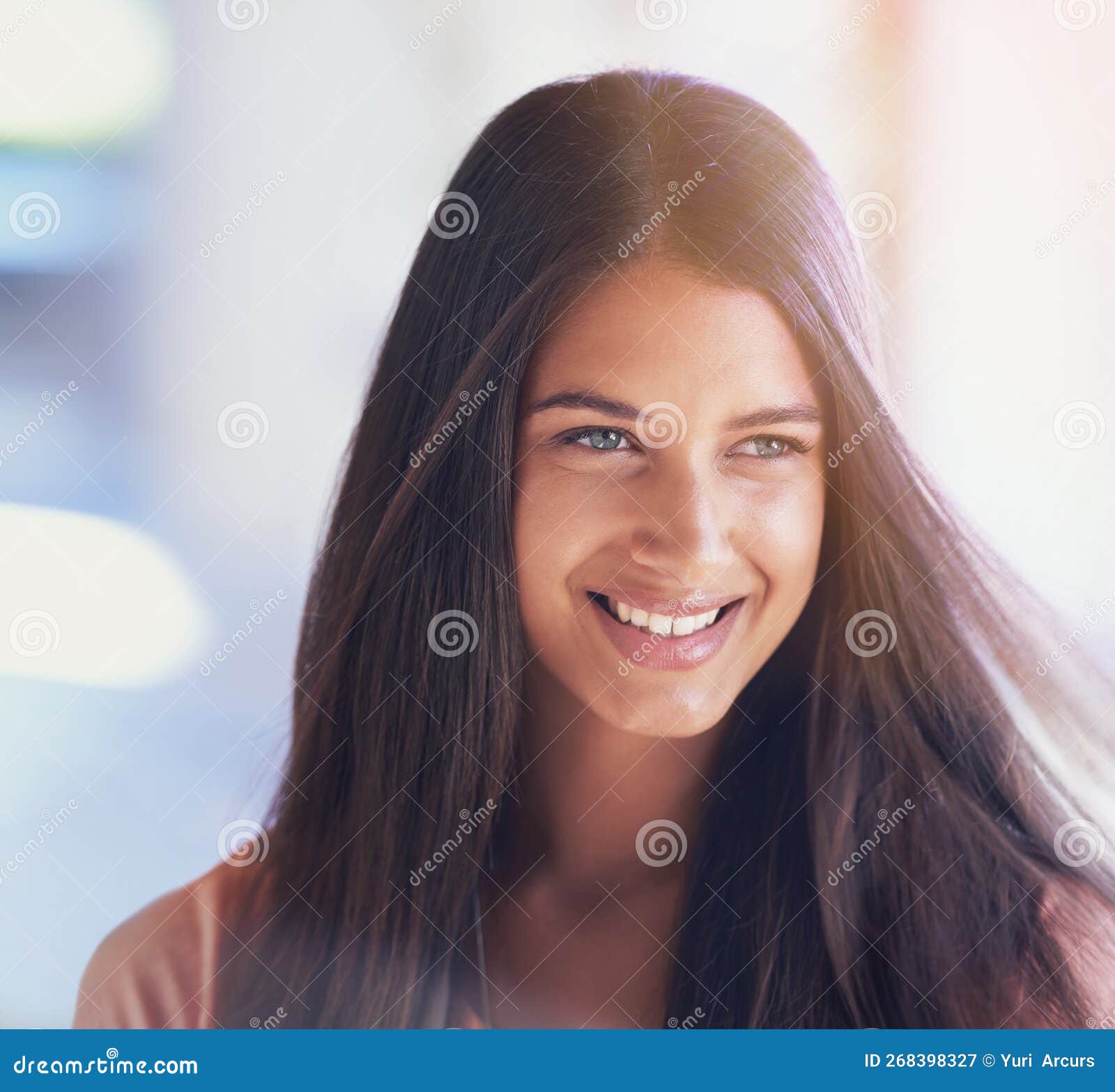 Refreshingly Beautiful. a Confident Young Woman. Stock Image - Image of ...