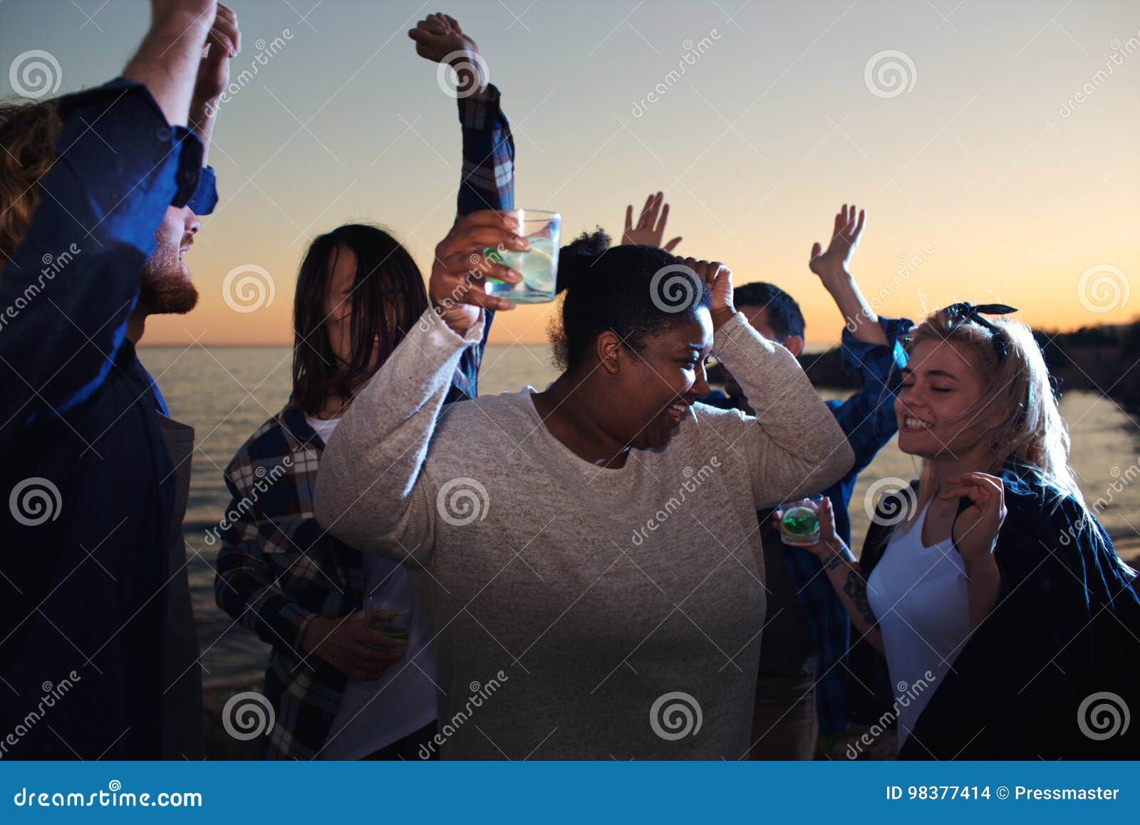 Refreshment and dance stock photo. Image of mojito, ecstatic - 98377414