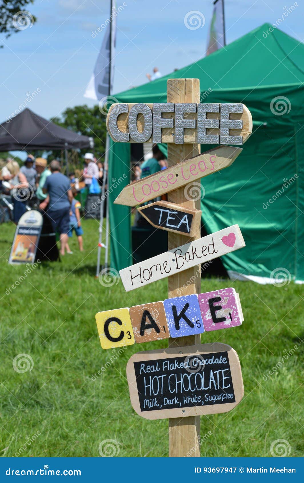 Refreshment sign. editorial photography. Image of chocolate - 93697947