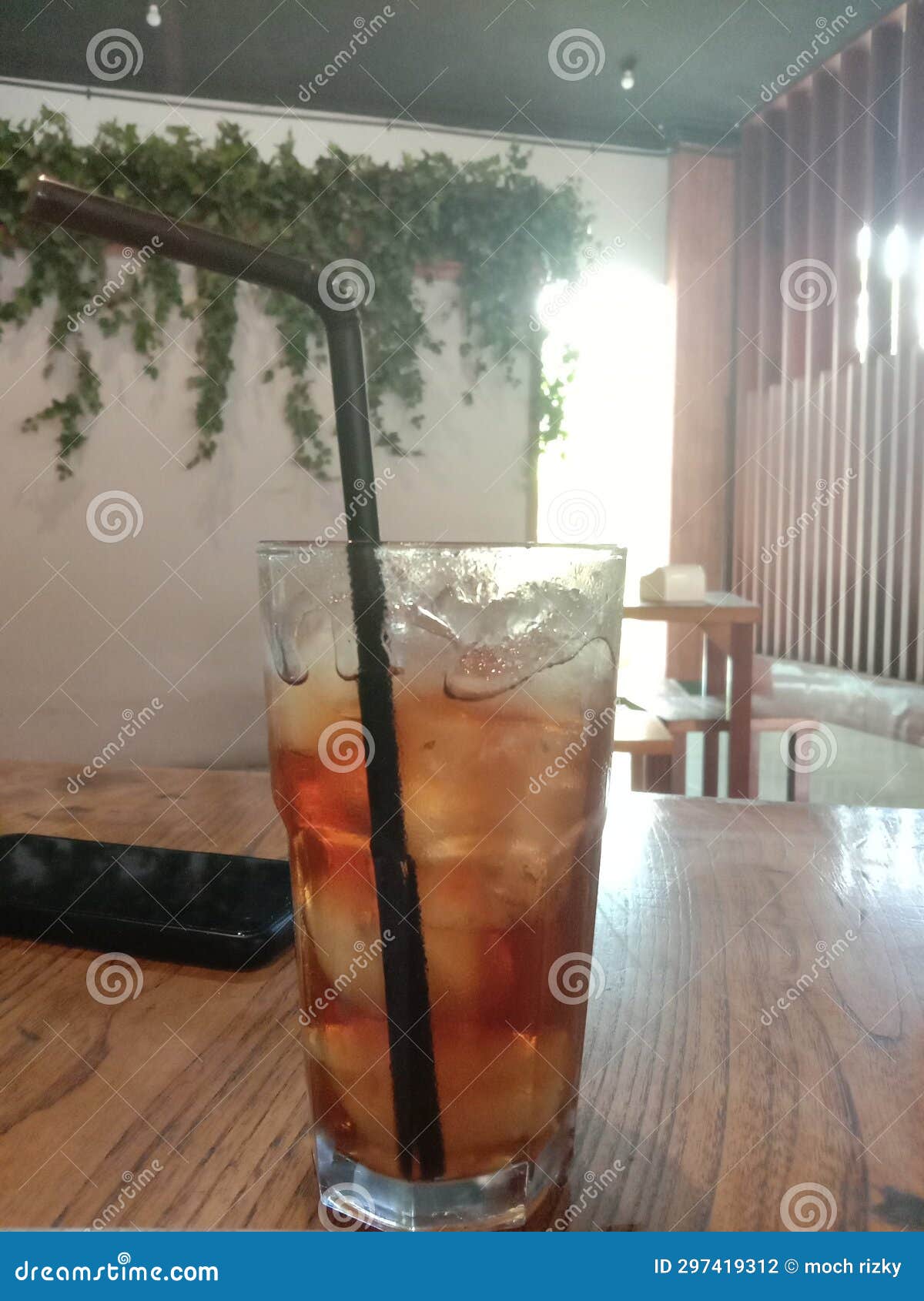 Refreshment when the Weather is Hot, Iced Tea Stock Photo - Image of ...