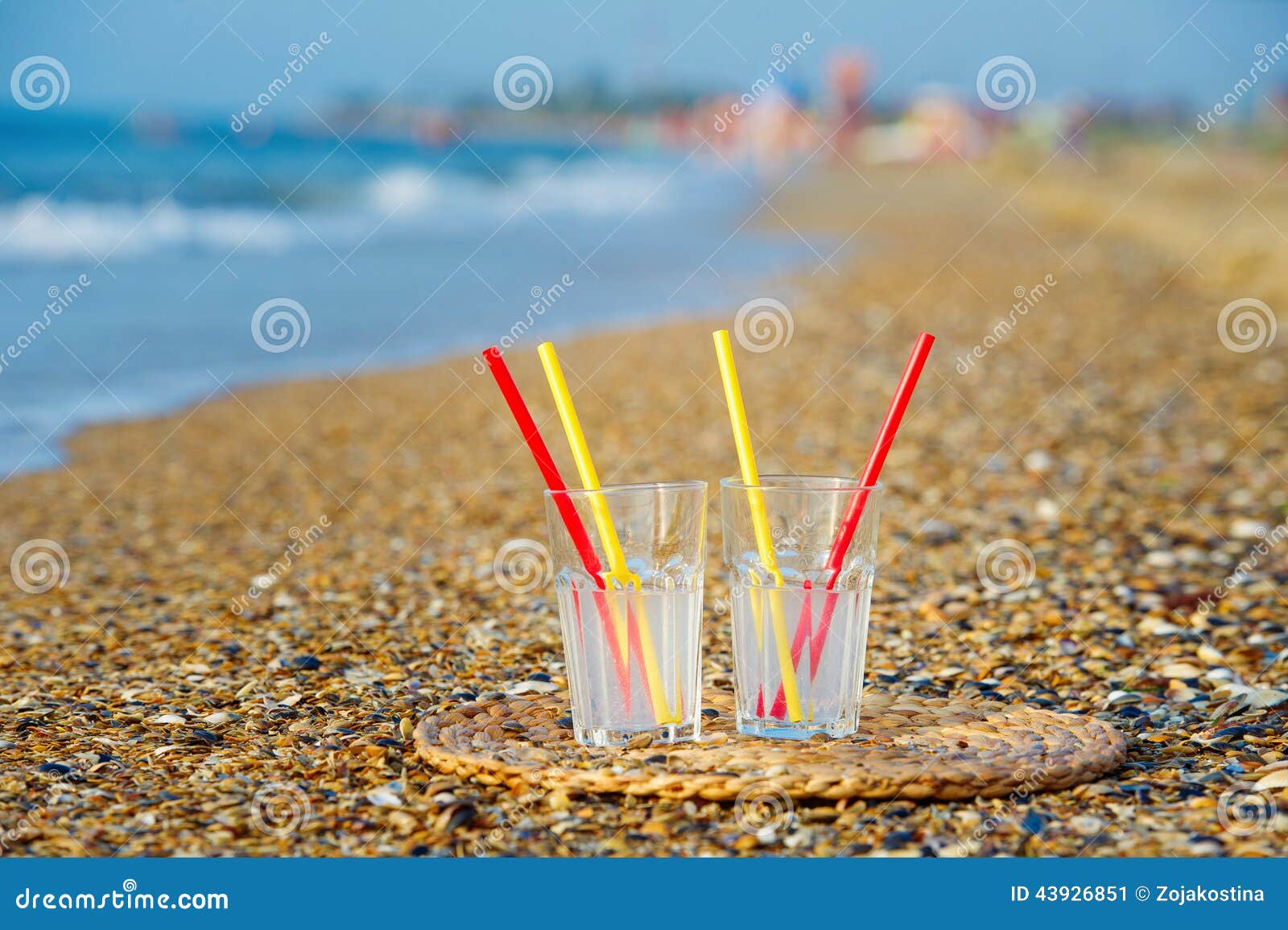 Refreshments at the beach stock image. Image of alcoholic - 43926851