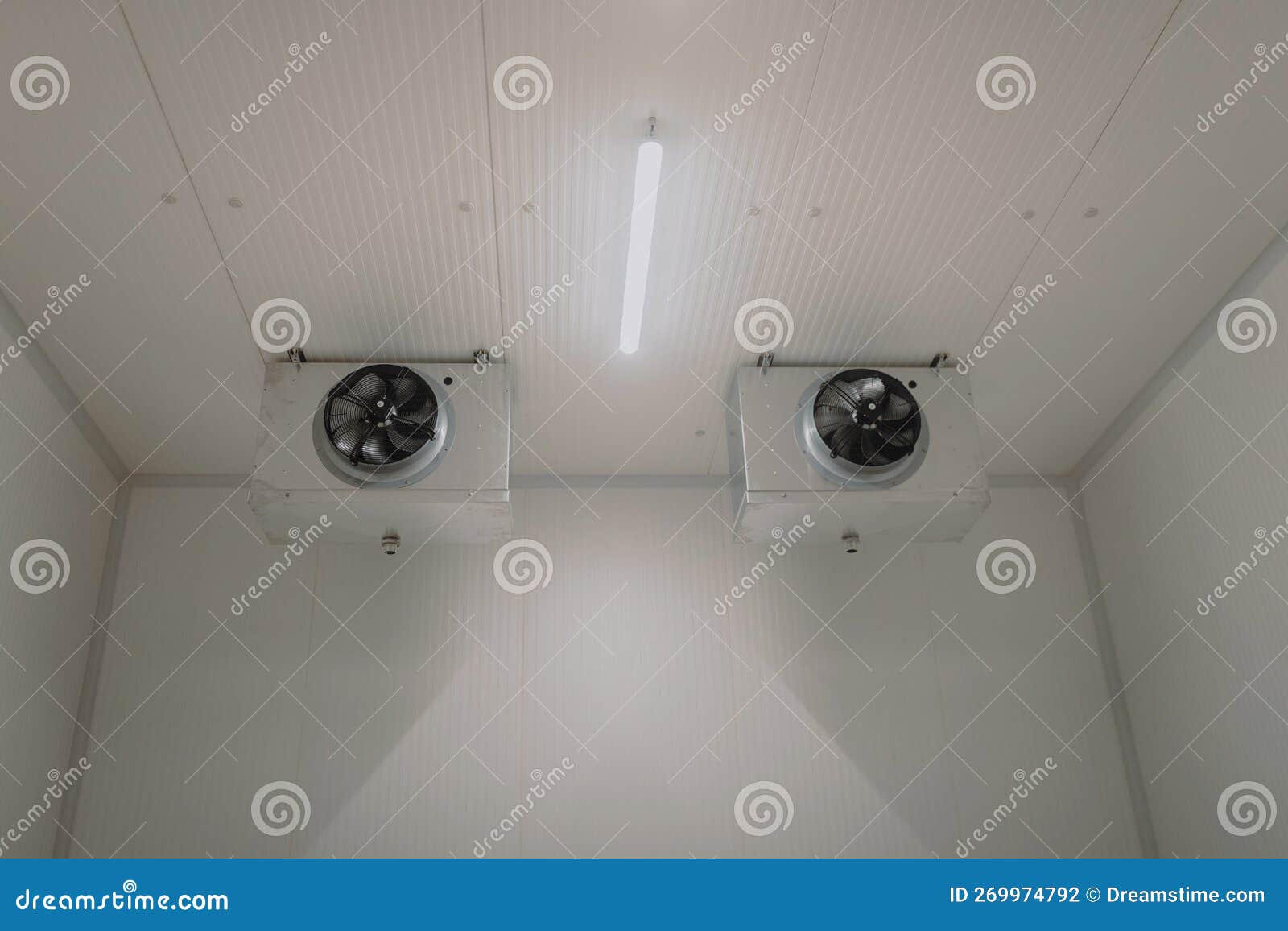 Refrigeration Chamber for Food Storage. Installation for the Production ...