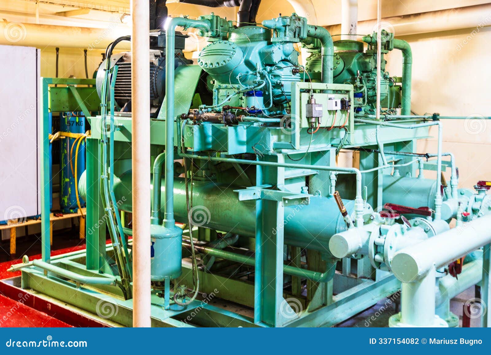 Refrigeration Compressors Building On Royalty-Free Stock Image ...