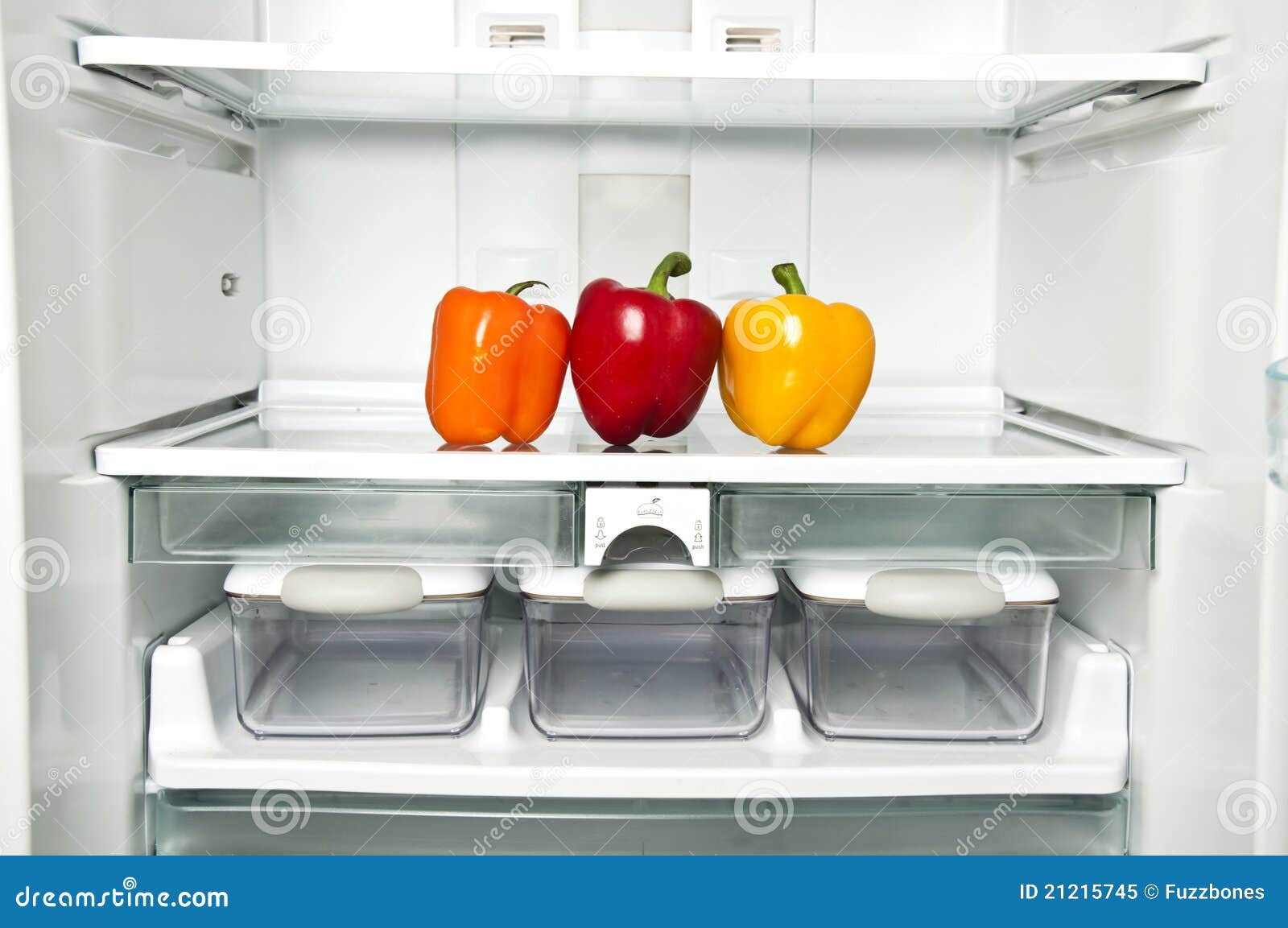 Refrigerator stock image. Image of food, shelf, home - 21215745