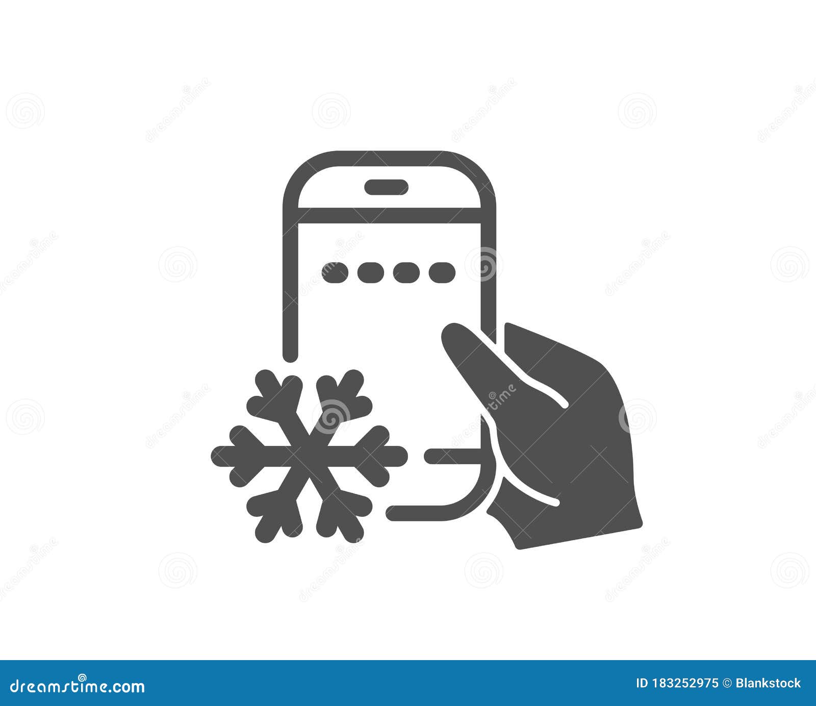 Refrigerator App Icon. Fridge Mobile Application Sign. Vector Stock ...