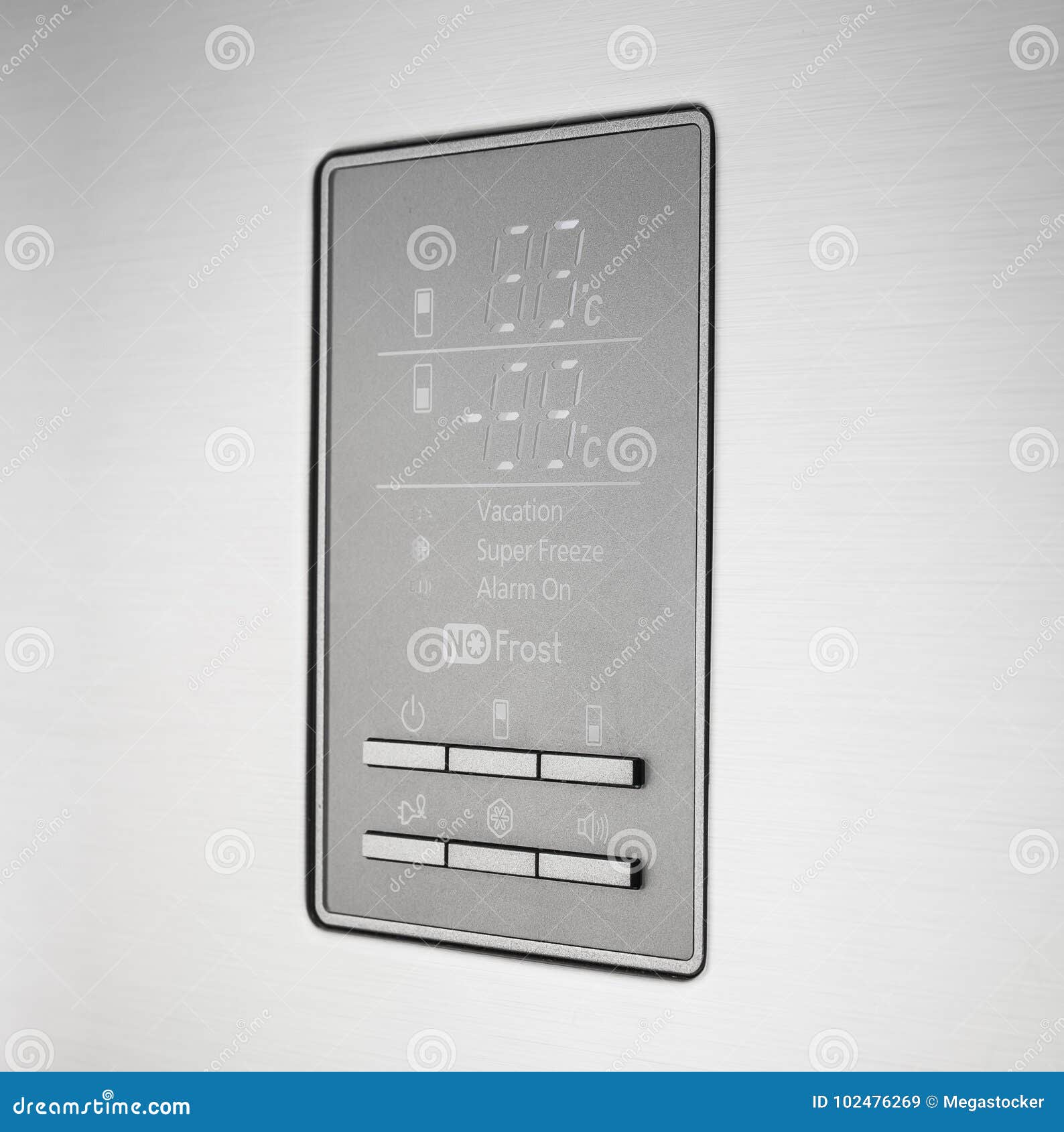 Refrigerator Control Panel stock image. Image of technology - 102476269