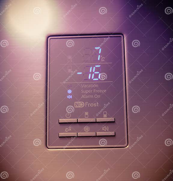 Refrigerator Control Panel stock photo. Image of industrial - 102476402