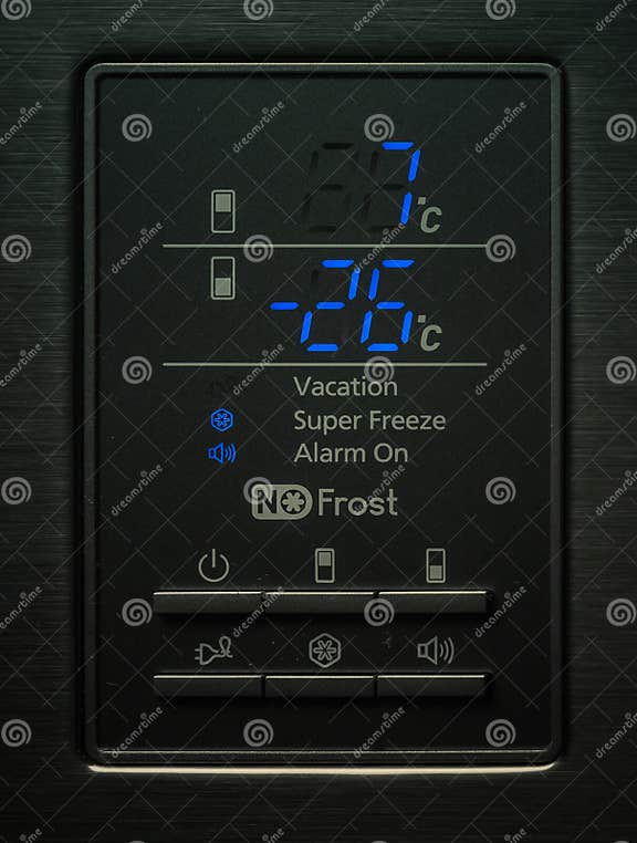 Refrigerator Control Panel stock photo. Image of domestic - 102880718