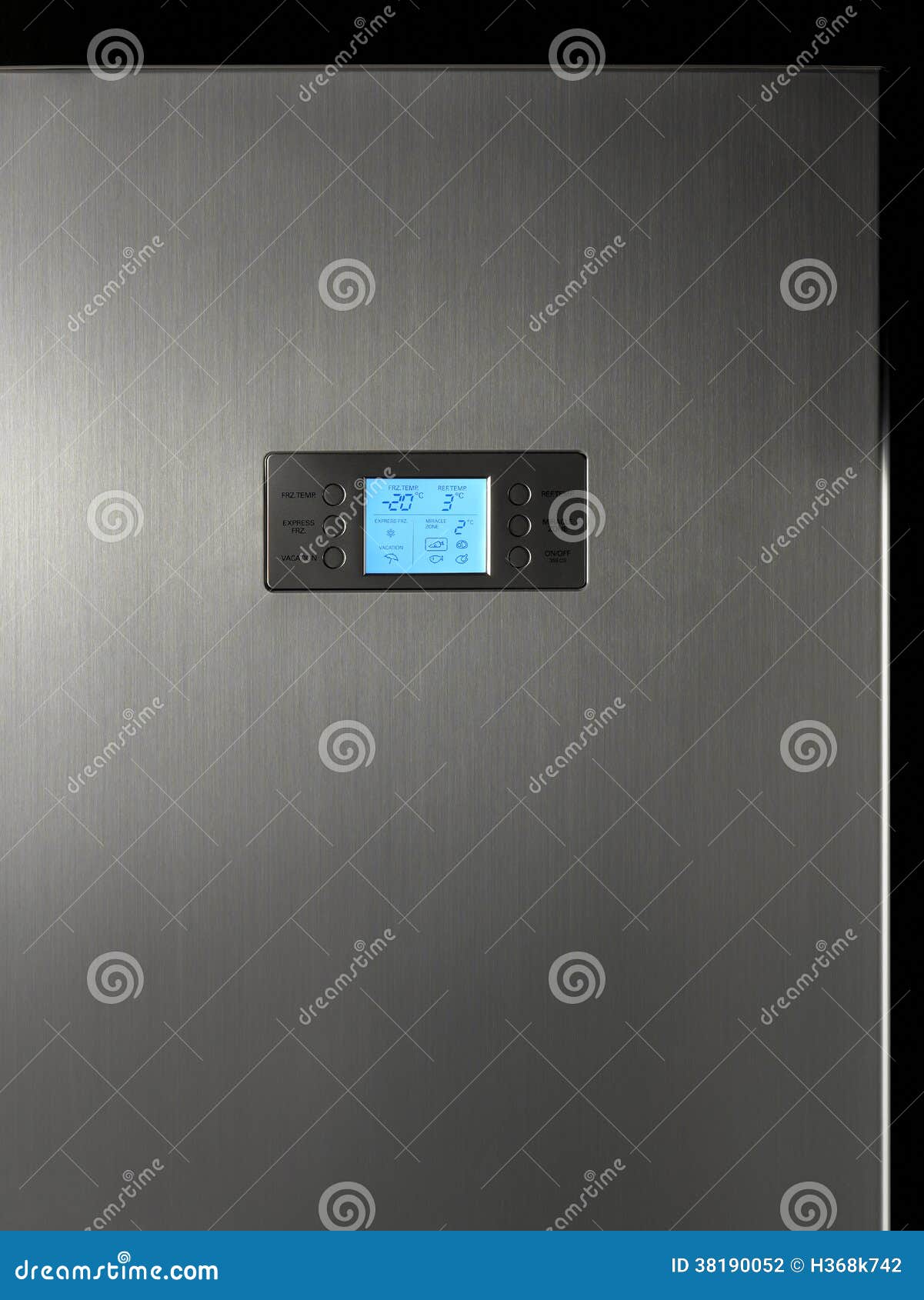 Refrigerator Display Control Panel Stock Photo - Image of household ...
