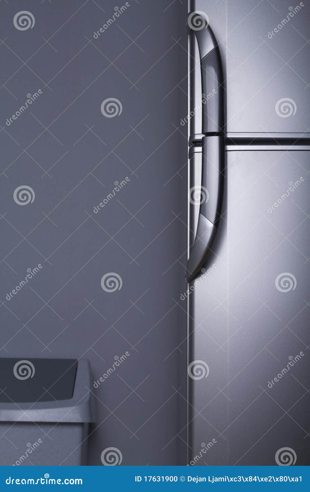 Refrigerator door stock photo. Image of stainless, freezer - 17631900
