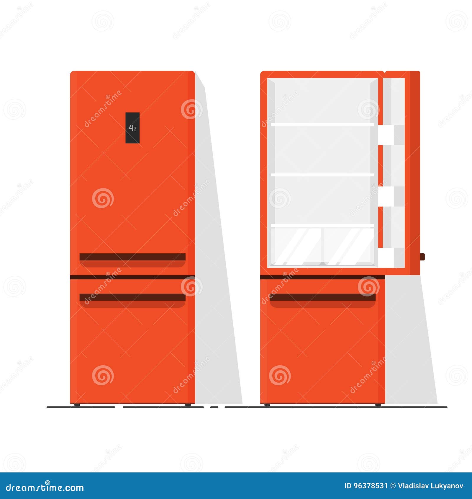 Empty Fridge Stock Illustrations – 1,591 Empty Fridge Stock ...