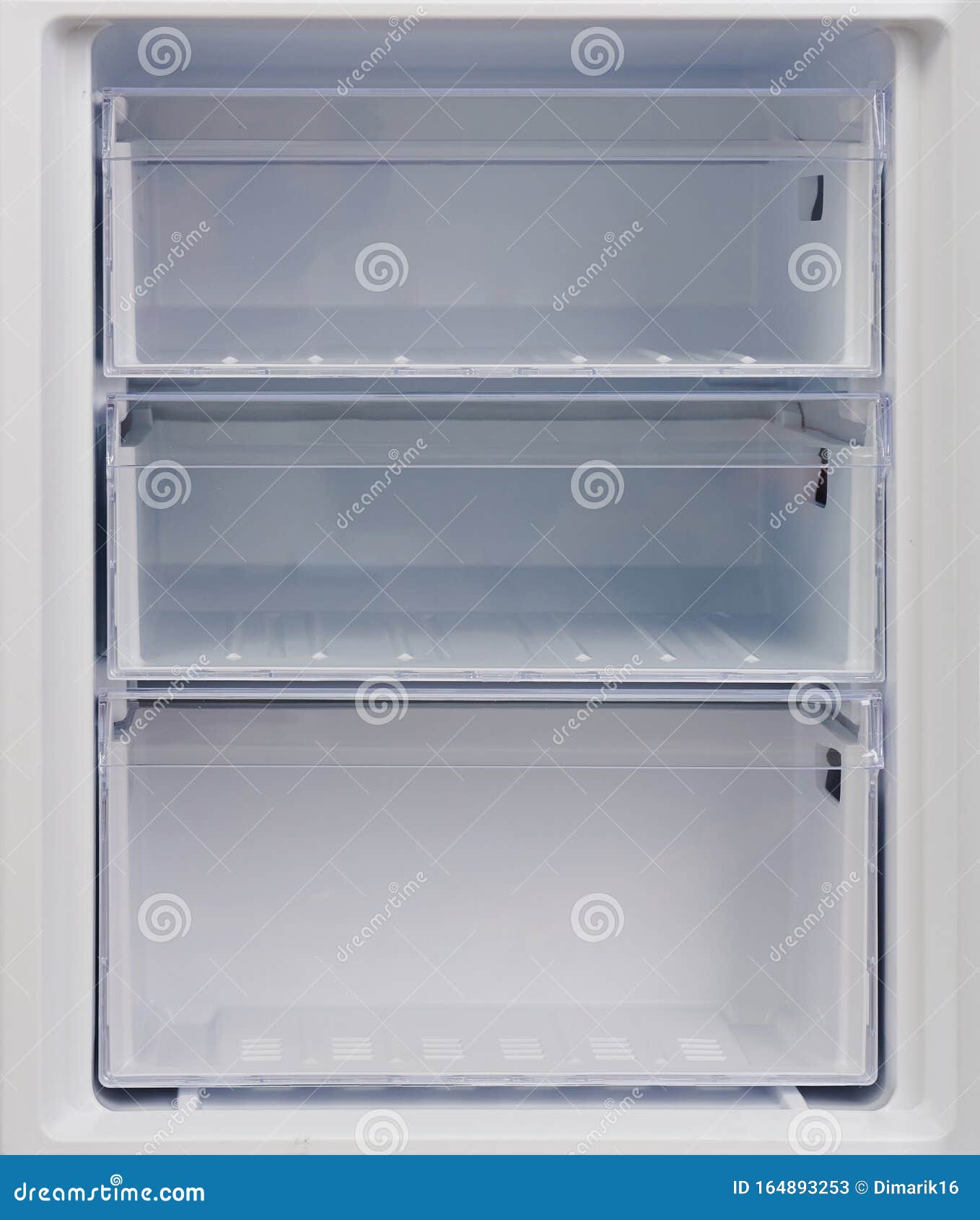 Refrigerator Freezer Compartment Stock Image - Image of empty, cooler ...