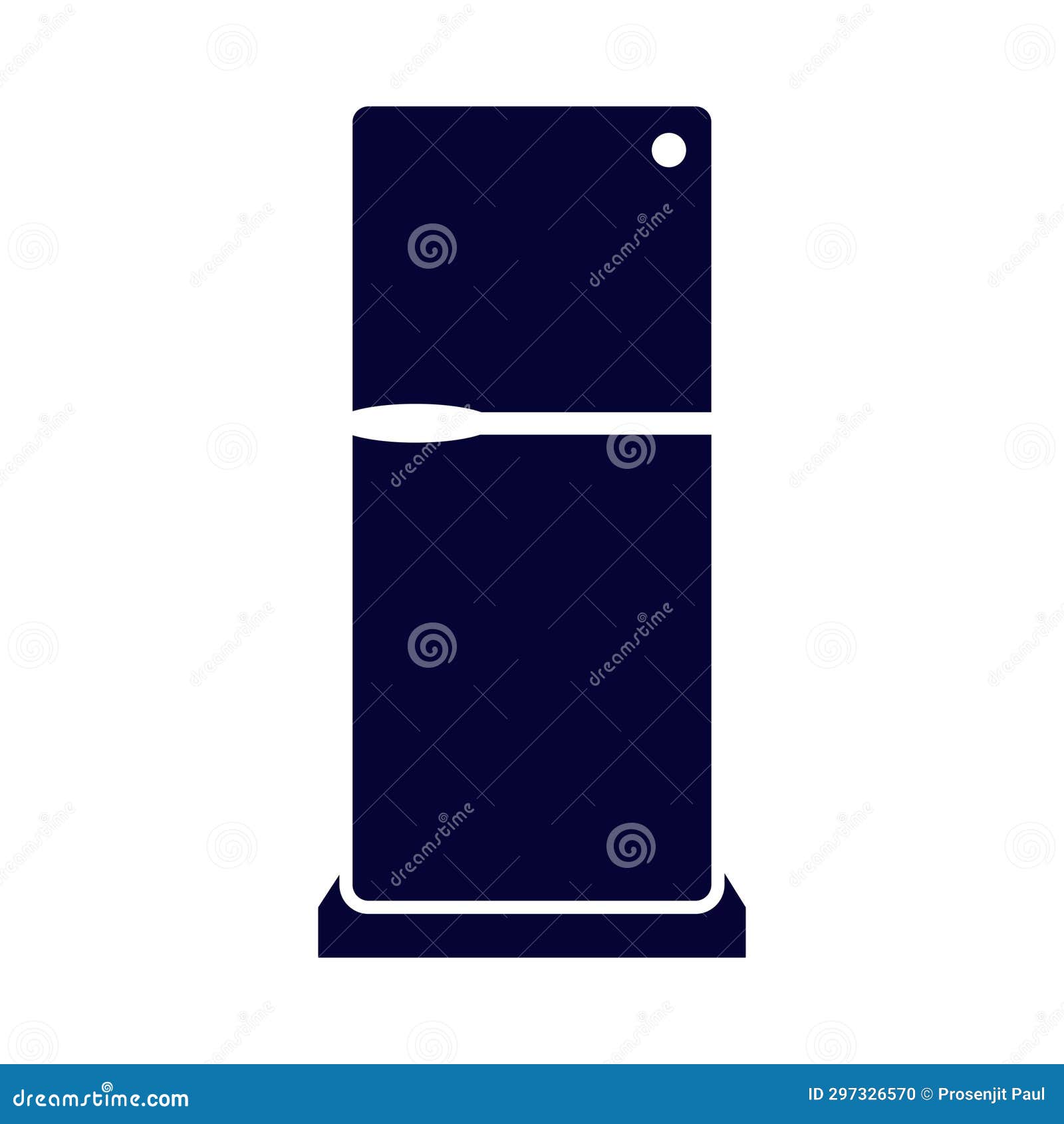 Refrigerator freezer icon stock vector. Illustration of design - 297326570