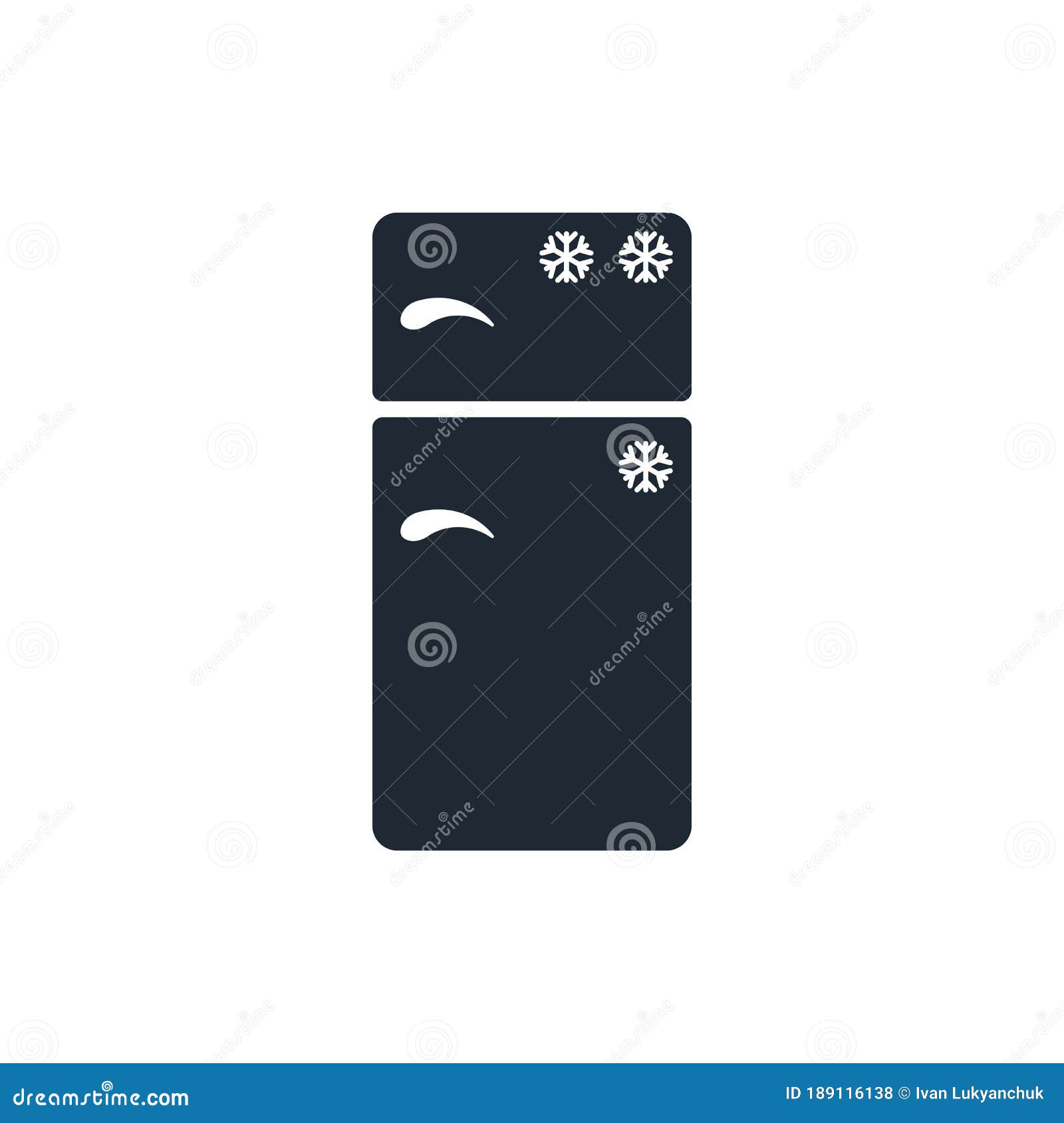 Refrigerator Icon Fresh Product Symbol Stock Vector - Illustration of ...