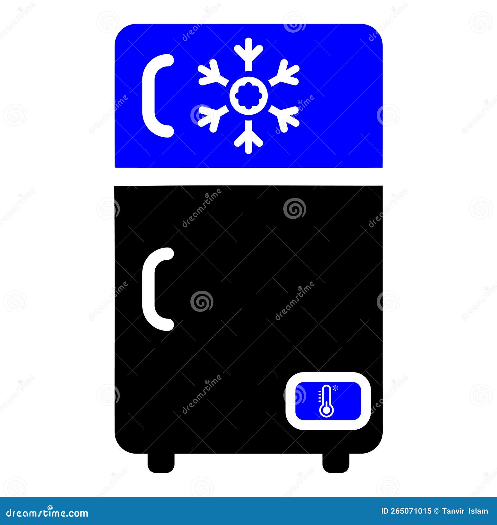 Refrigerator Icon stock vector. Illustration of sign - 265071015