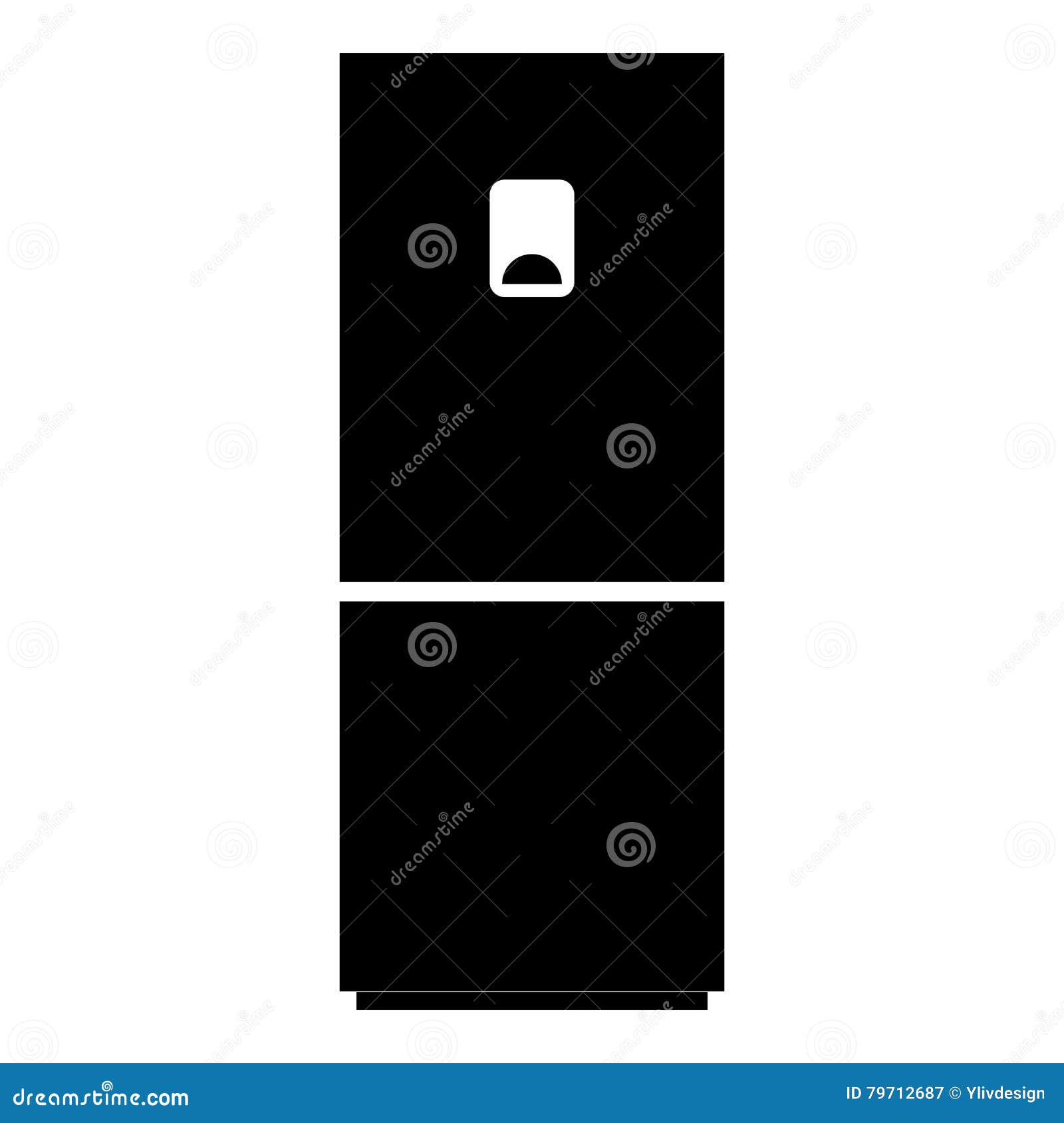 Refrigerator Icon, Simple Style Stock Vector - Illustration of door ...