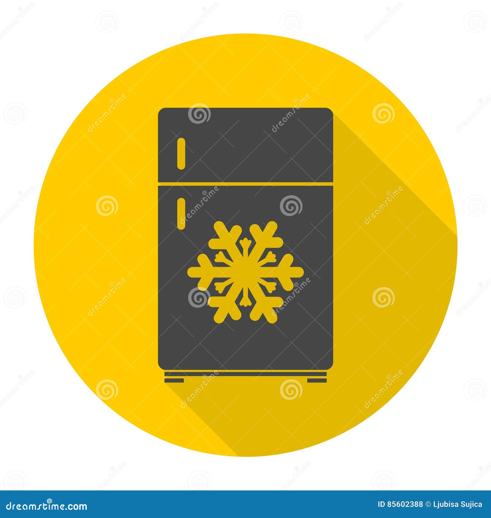 Refrigerator Icon Isolated On White Background. Refrigerator Icon Thin ...