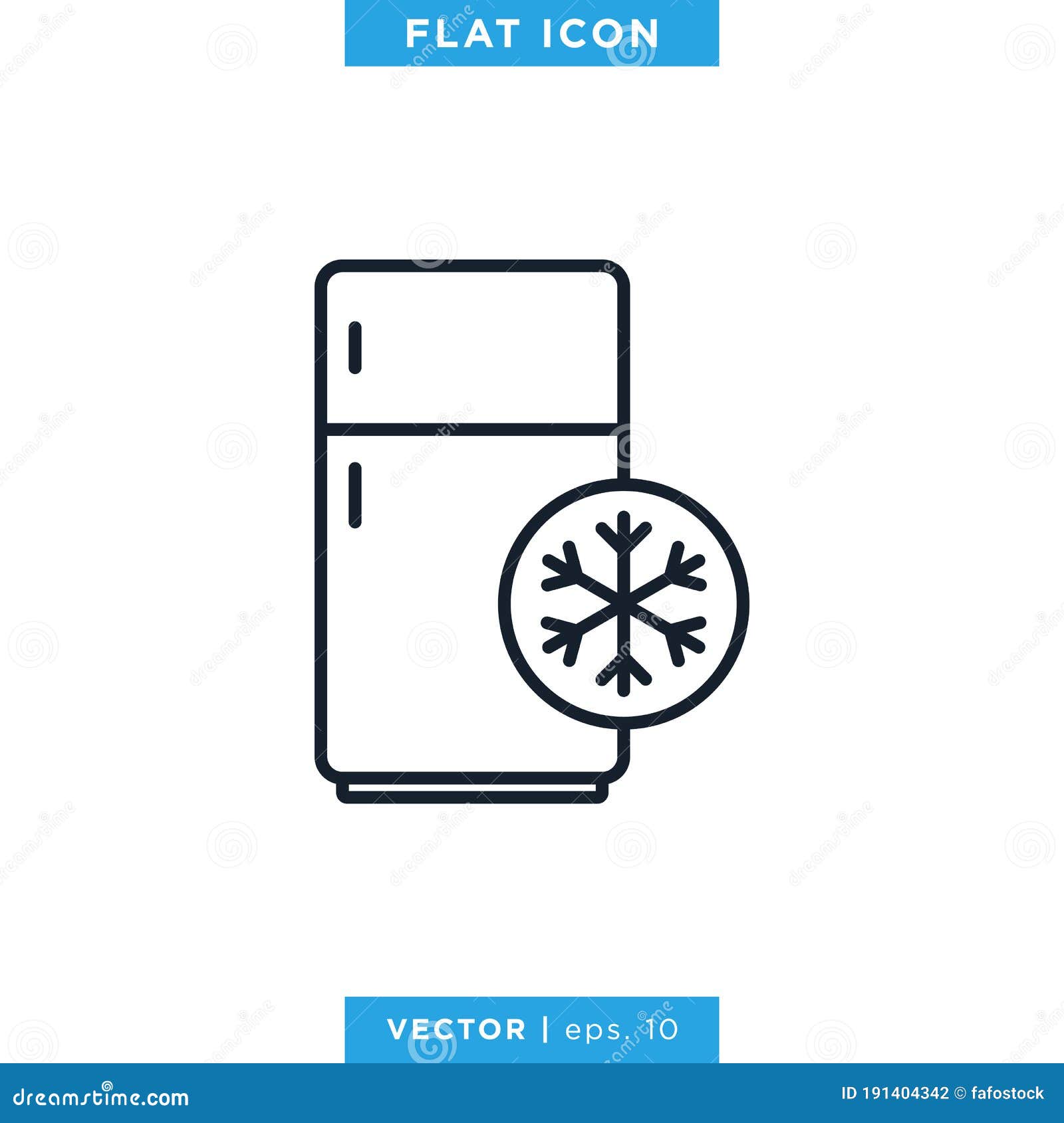 Refrigerator Icon. Refrigerator For Food Storage Symbol. Sign Icebox ...