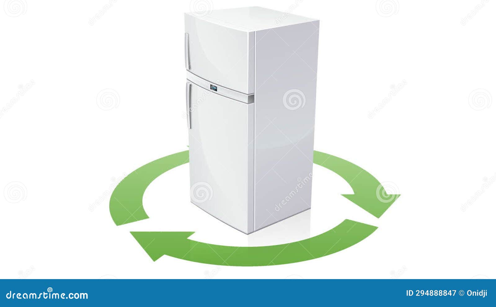 Refrigerator and Recycling (reflection,loop) Stock Video - Video of ...