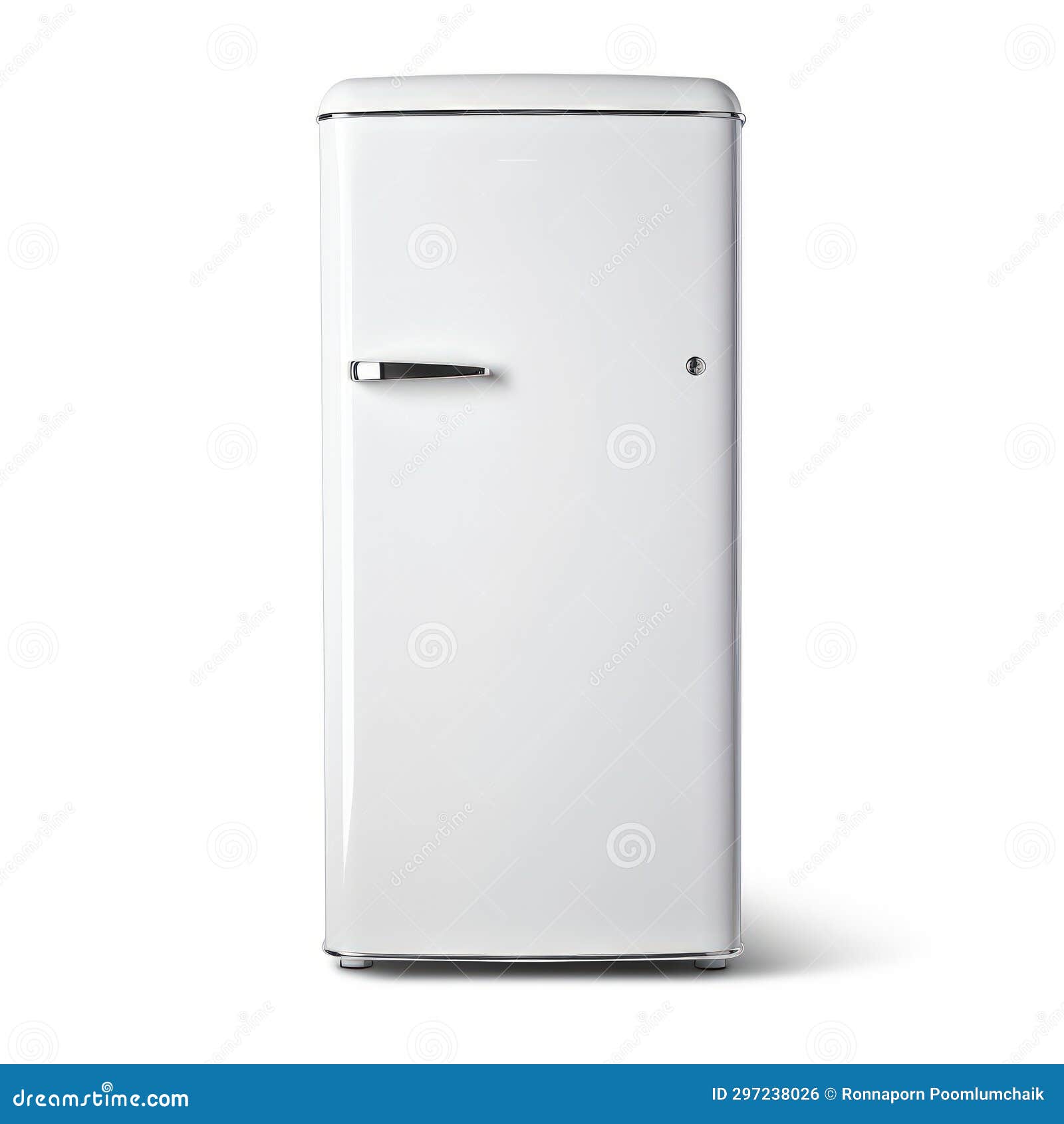 Refrigerator on a White Background Stock Photo - Image of vertical ...