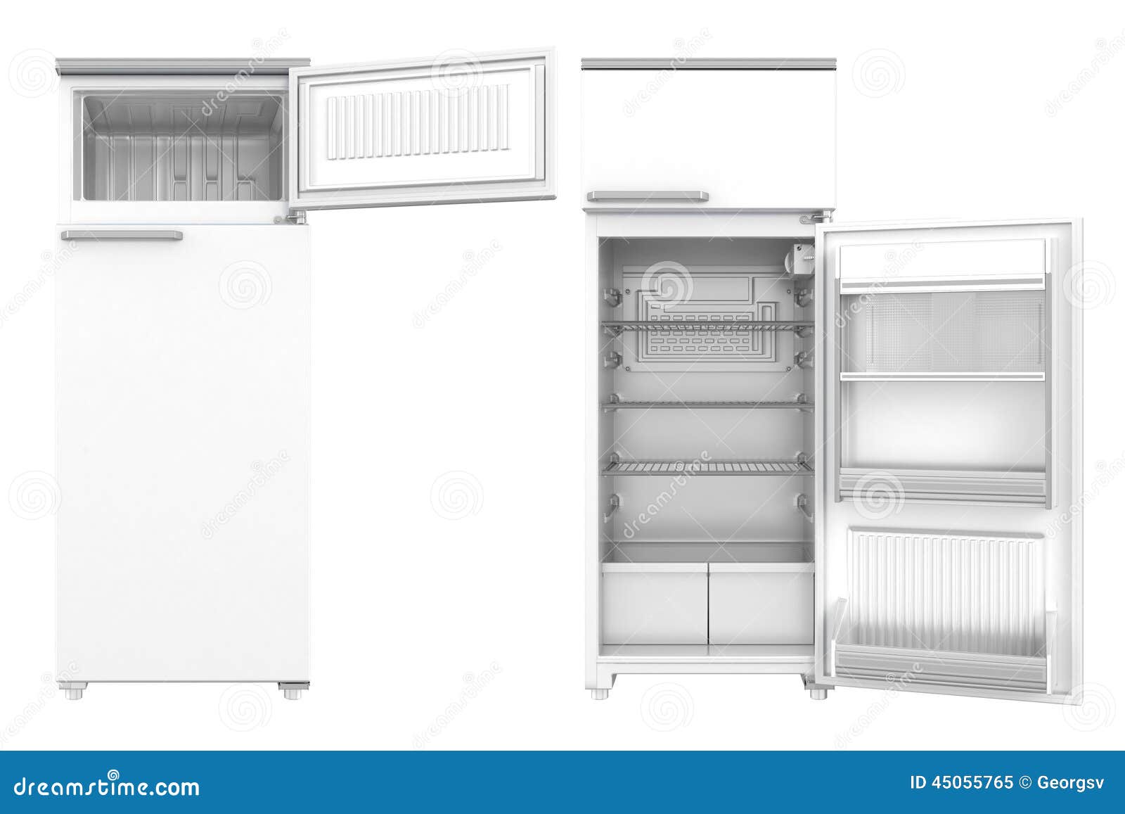 Refrigerator stock image. Image of cold, coolness, food - 45055765