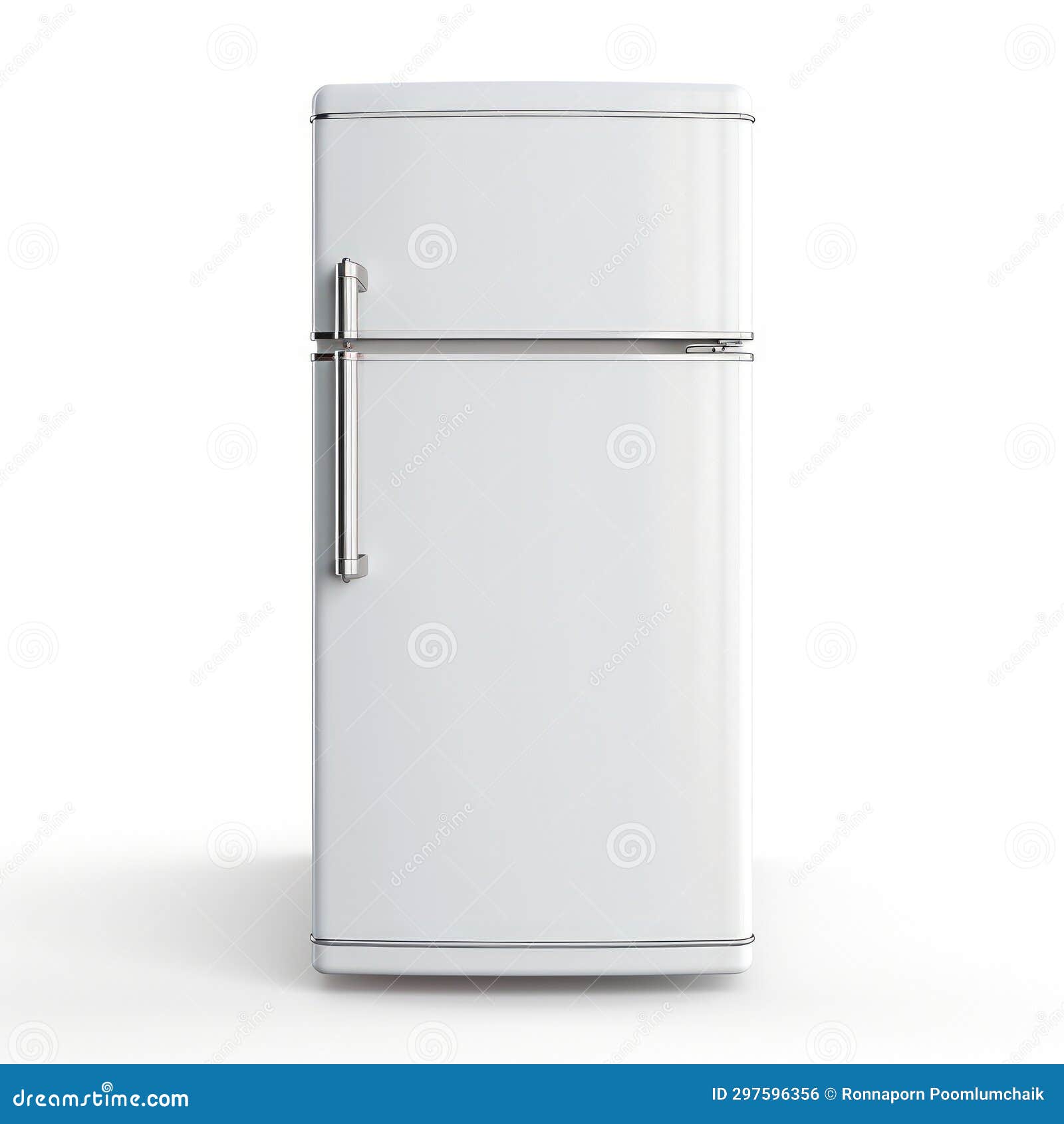 Refrigerator on a White Background Stock Photo - Image of path, studio ...