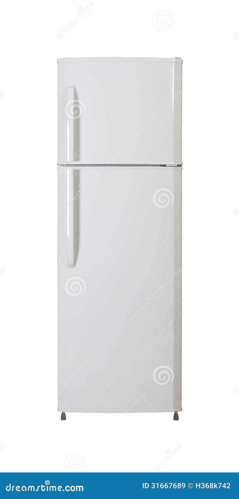 Refrigetator front view stock image. Image of frige, white - 31667689