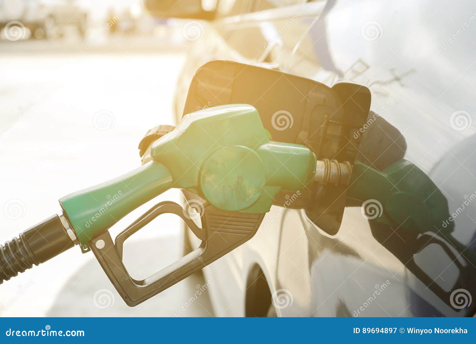 Refueling in car. stock image. Image of black, industry - 89694897