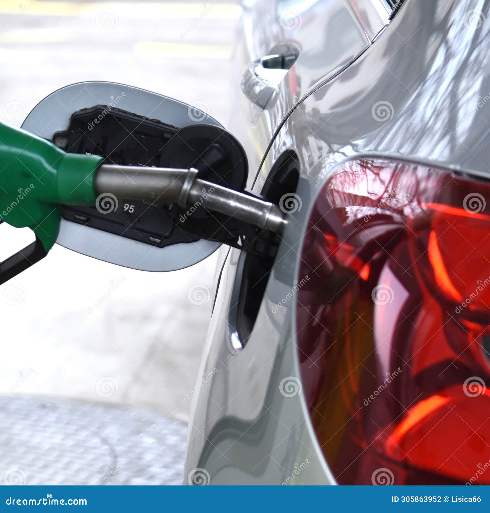 Refueling a Car with Gasoline 95 Stock Photo - Image of engine, power ...
