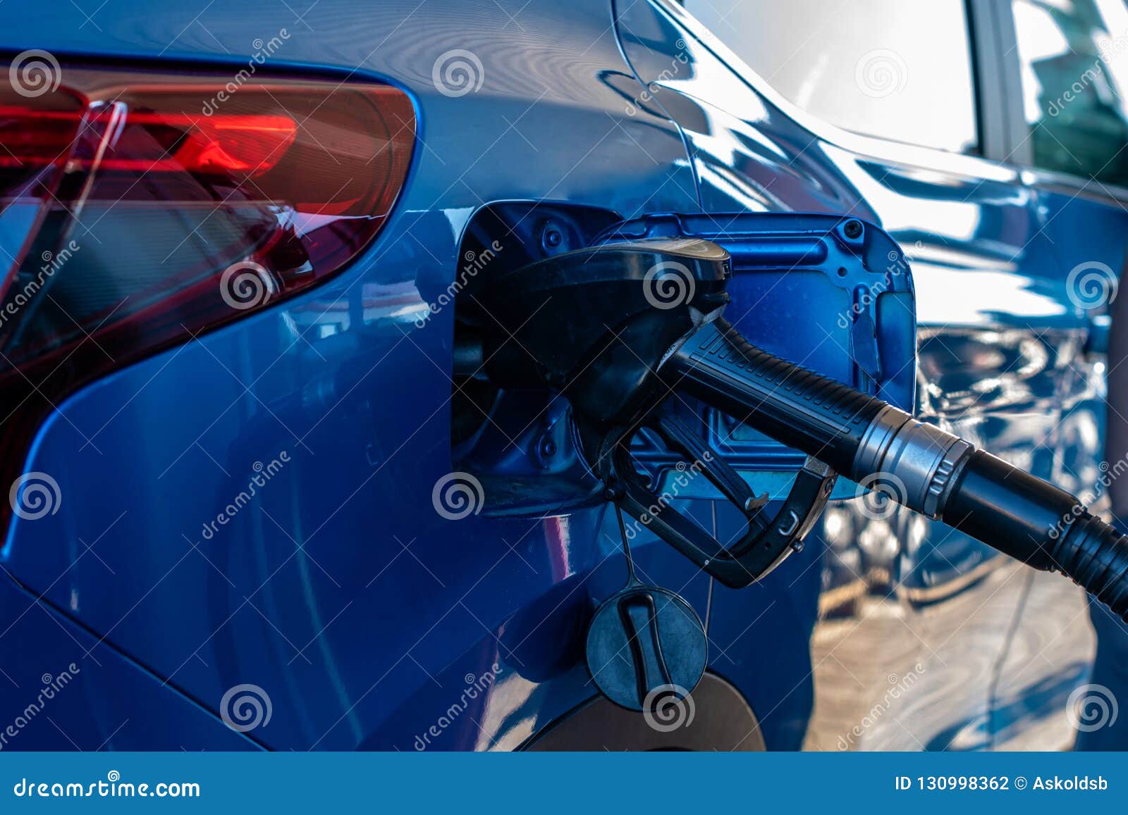Refueling Car at the Refuel Station , Car Fuels Concept Stock Photo ...