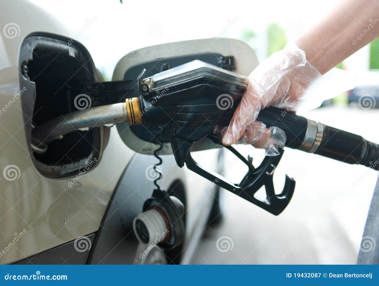 Refueling Gas in Petrol Station Stock Image - Image of female, petrol ...