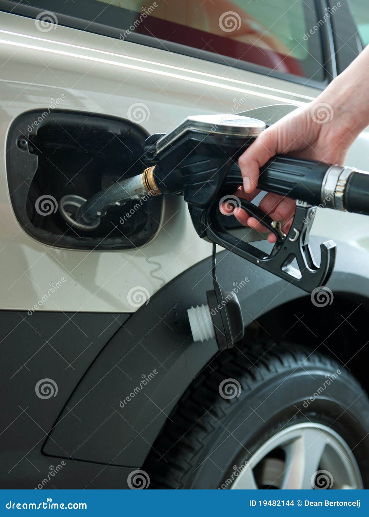 Refueling Gas in Petrol Station Stock Photo - Image of pump, stand ...
