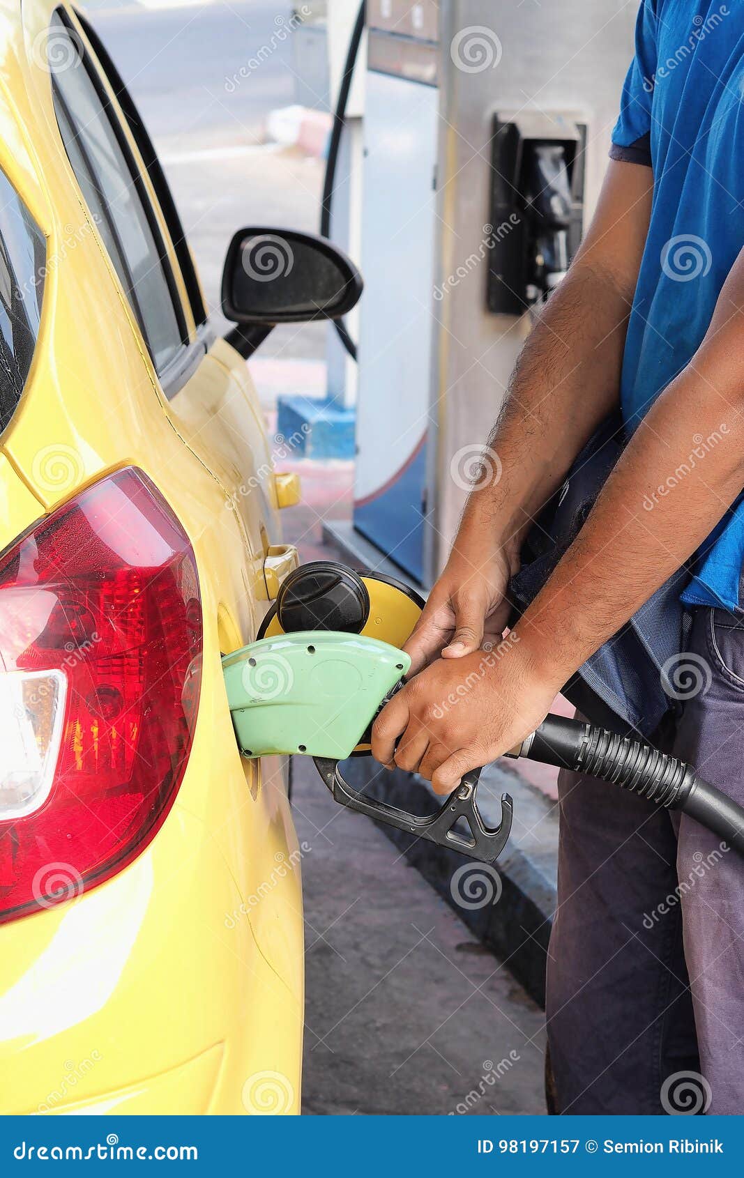 Refueling Machines with Fuel Stock Image - Image of supply, engine ...