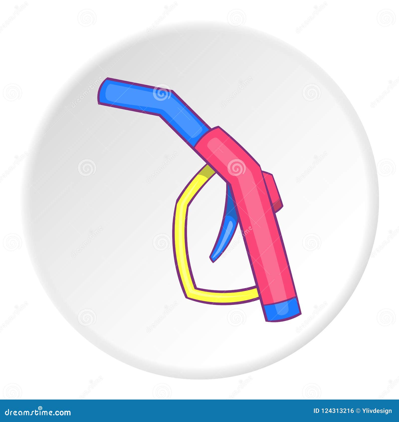 Man Refueller Hand Fuels The Car On The Gas Station, Linear Line ...