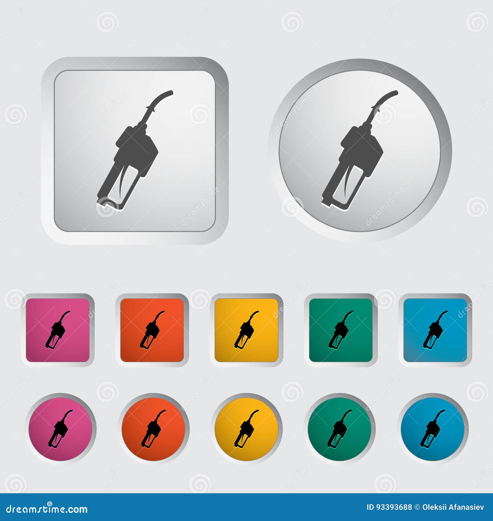 Refueling nozzle icon. stock vector. Illustration of refuel - 93393688